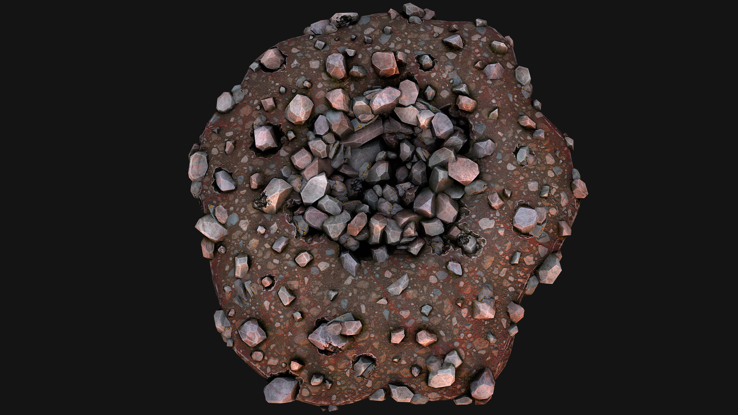 Gold Ore Deposits Environments for Mine - 3D Model by Dereza