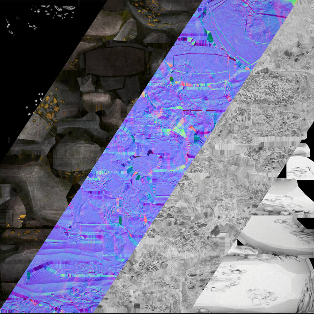 Gold Ore Mineral Treasure Mines - 3D Model by Dereza