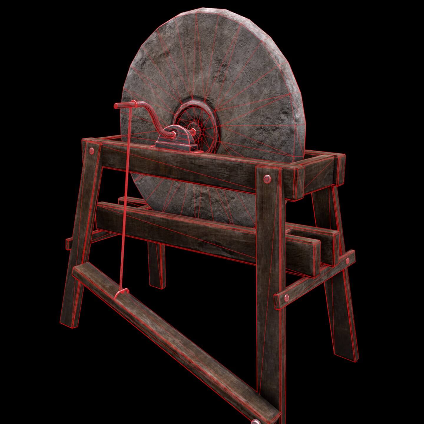 Grindstone - 3D Model by Dereza