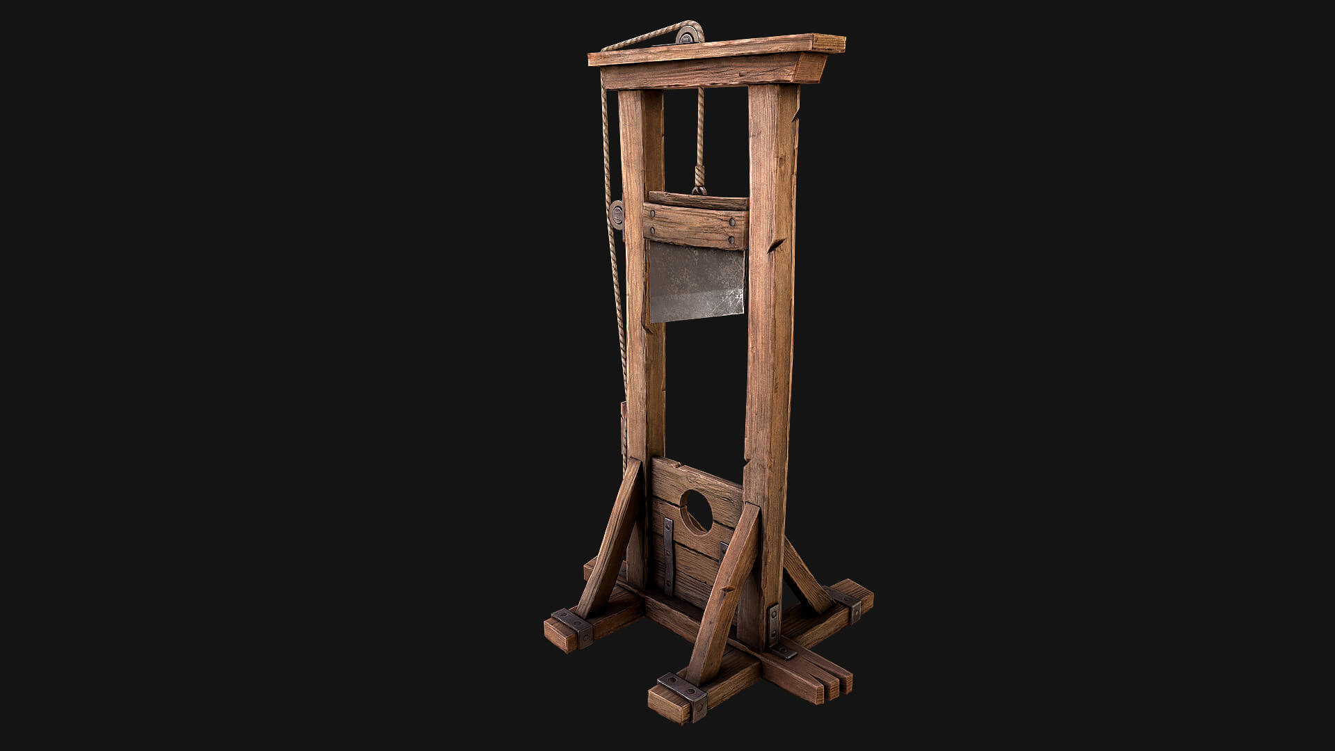 Guillotine Torture - 3D Model by Dereza