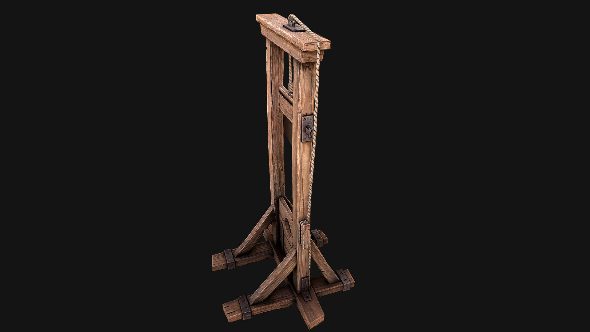 Guillotine Torture - 3D Model by Dereza