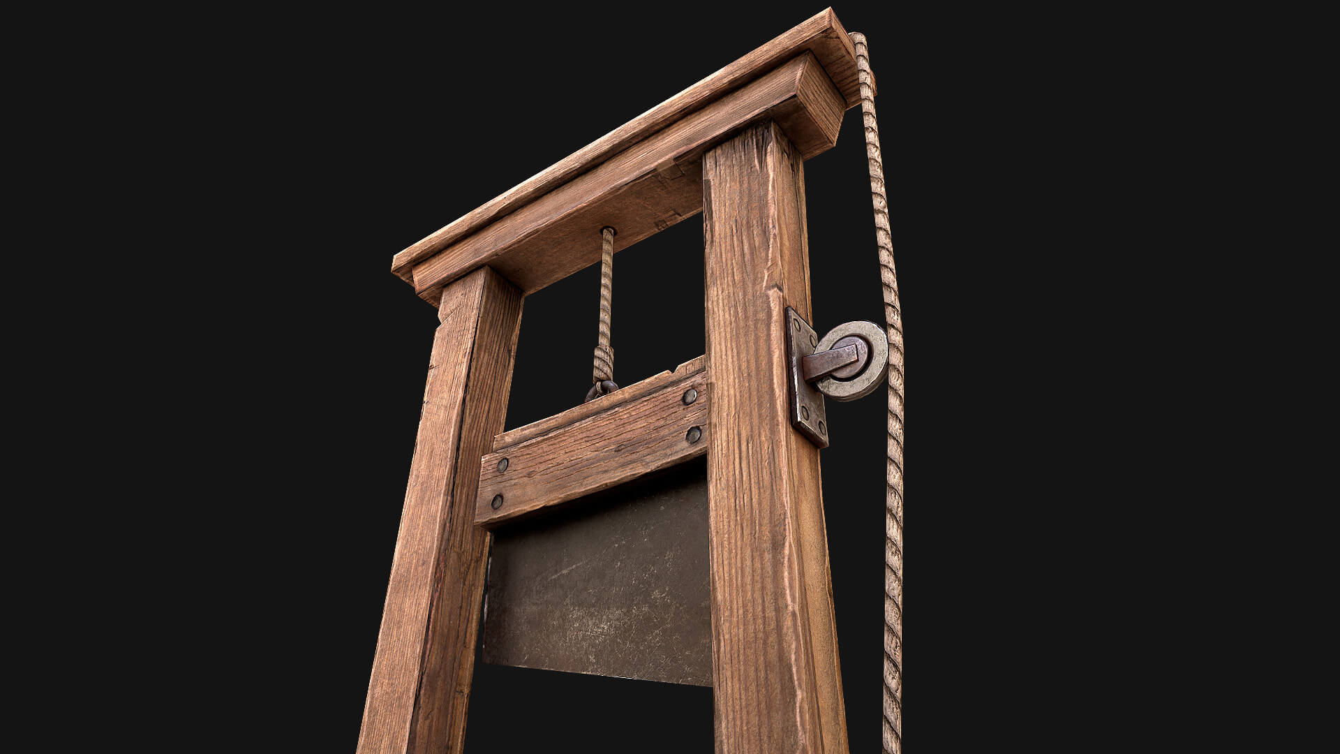 Guillotine Torture - 3D Model by Dereza