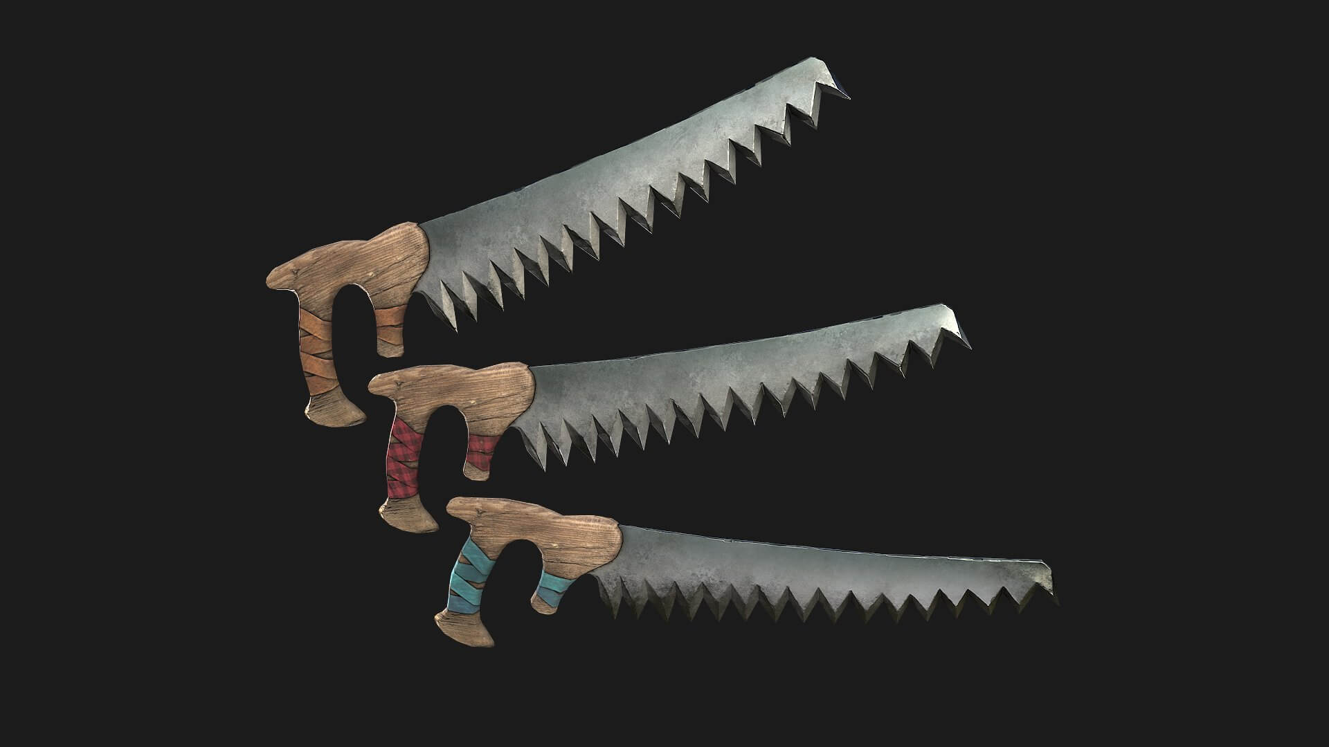 Hand Saw - 3D Model by Dereza