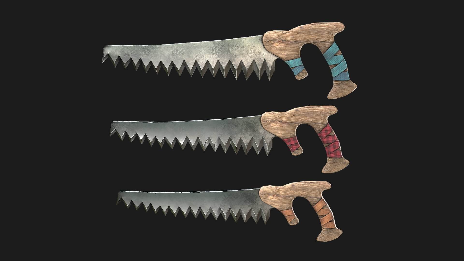 Hand Saw - 3D Model by Dereza