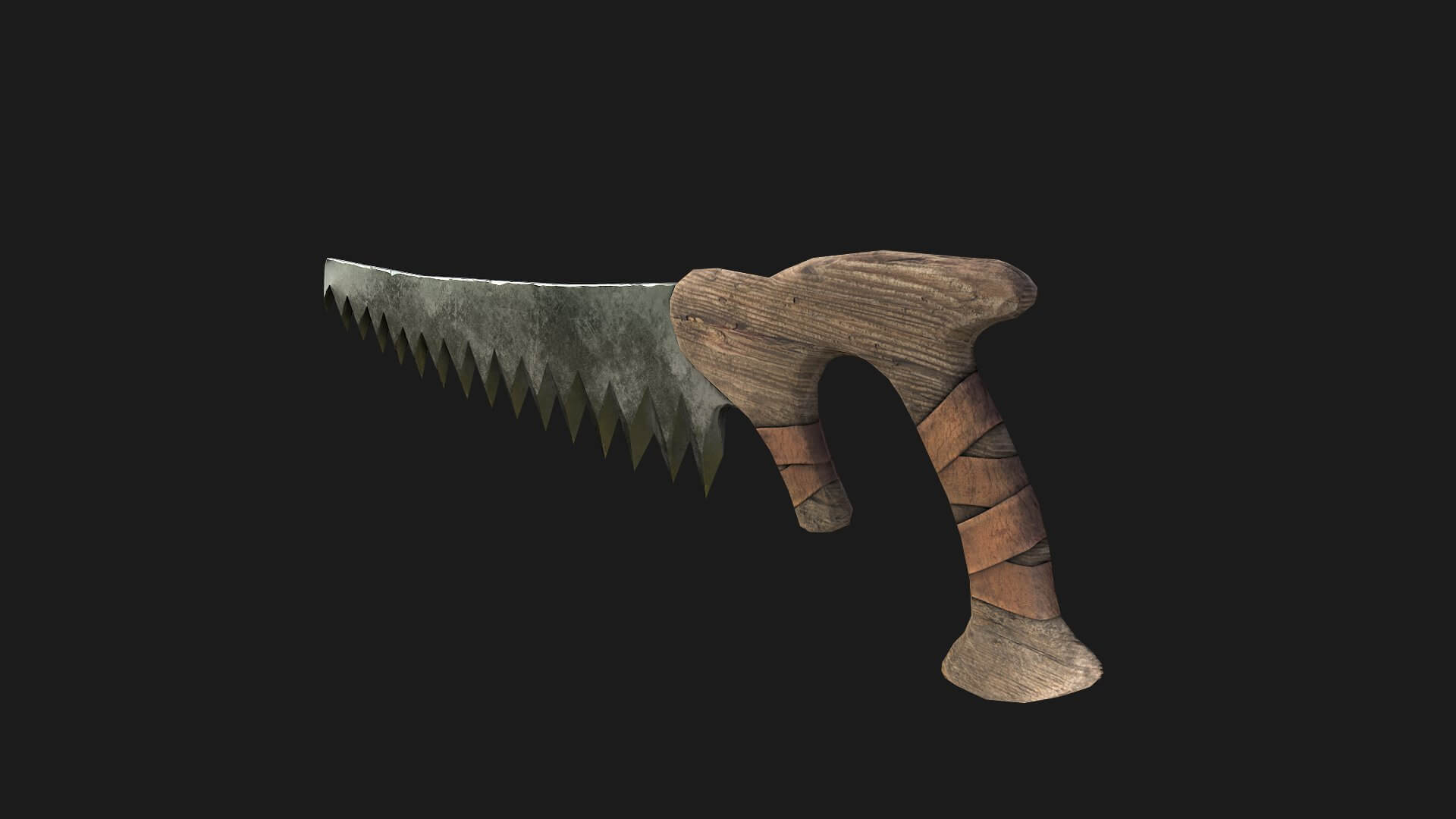 Hand Saw - 3D Model by Dereza