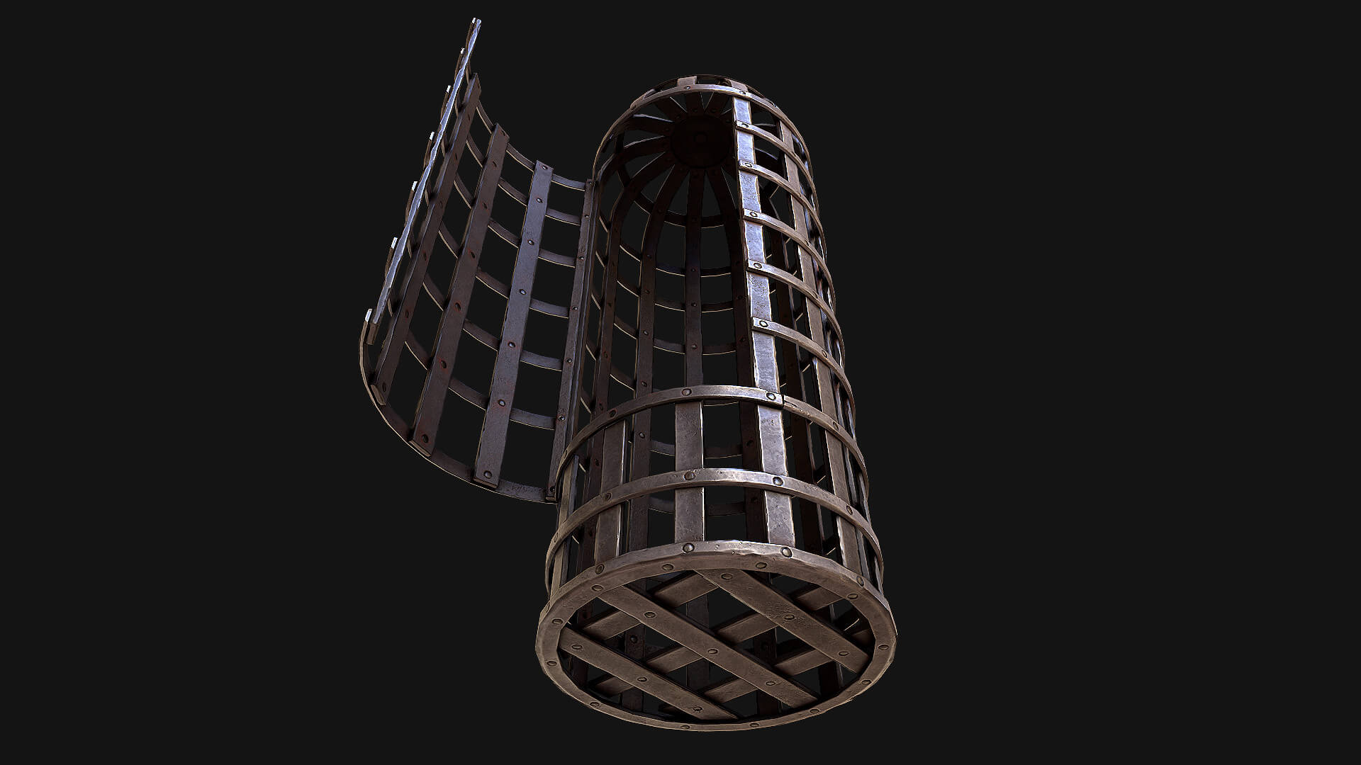 Hanging Torture Cage - 3D Model by Dereza