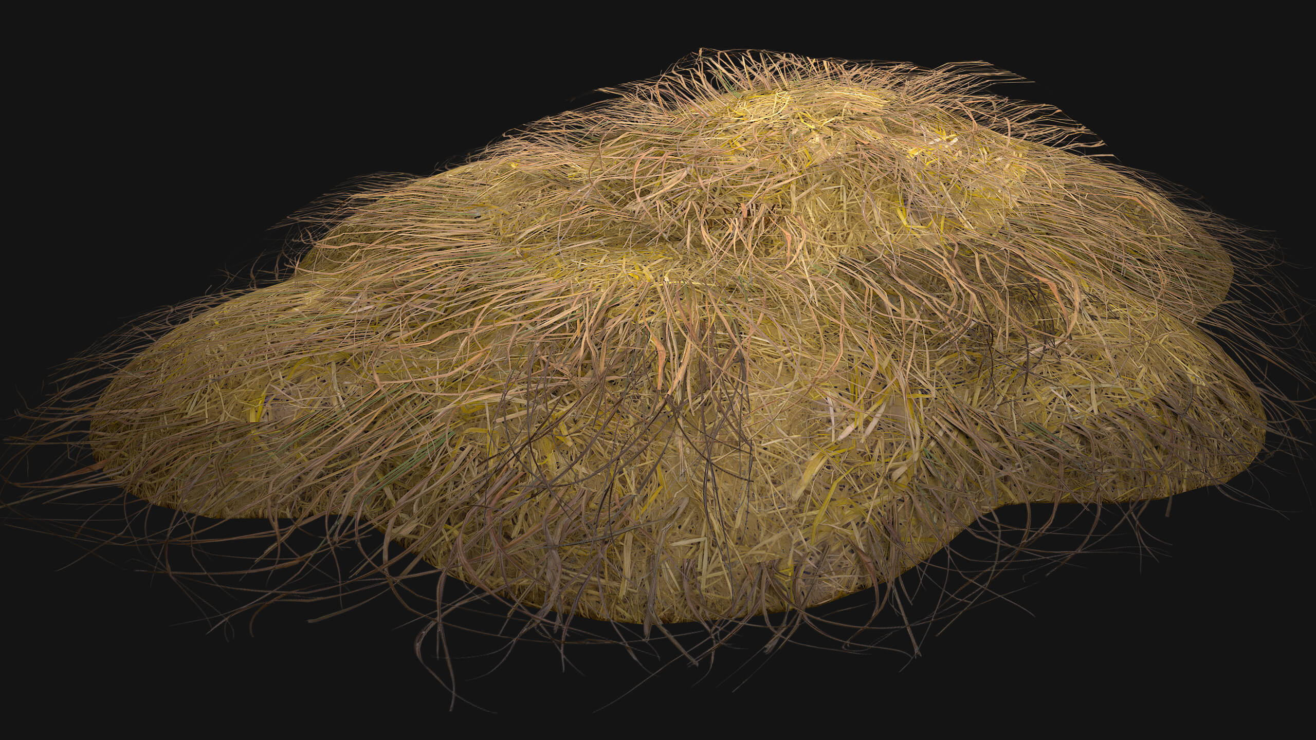 Haystack and Straw on Earth - 3D Model by Dereza