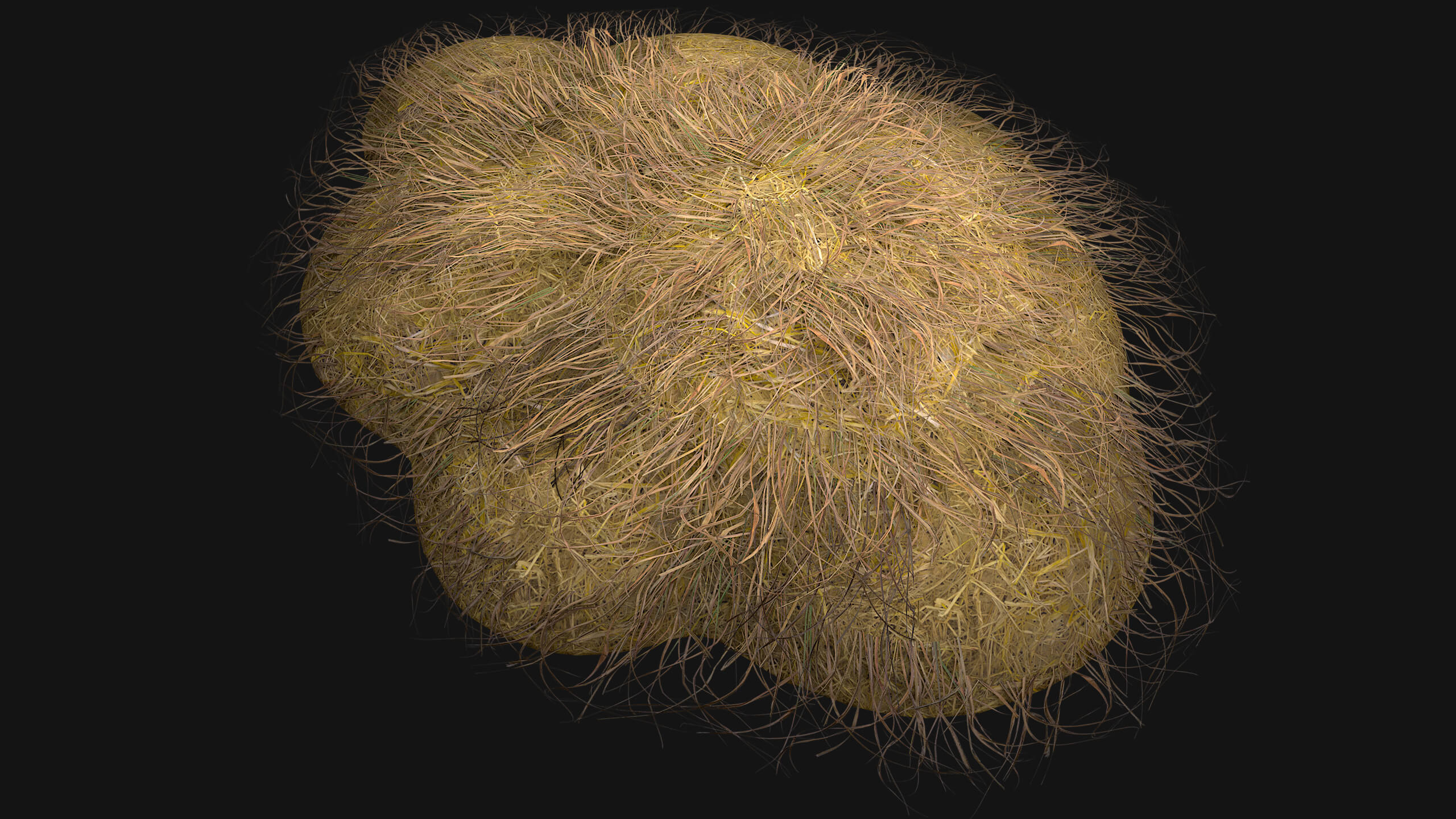 Haystack and Straw on Earth - 3D Model by Dereza