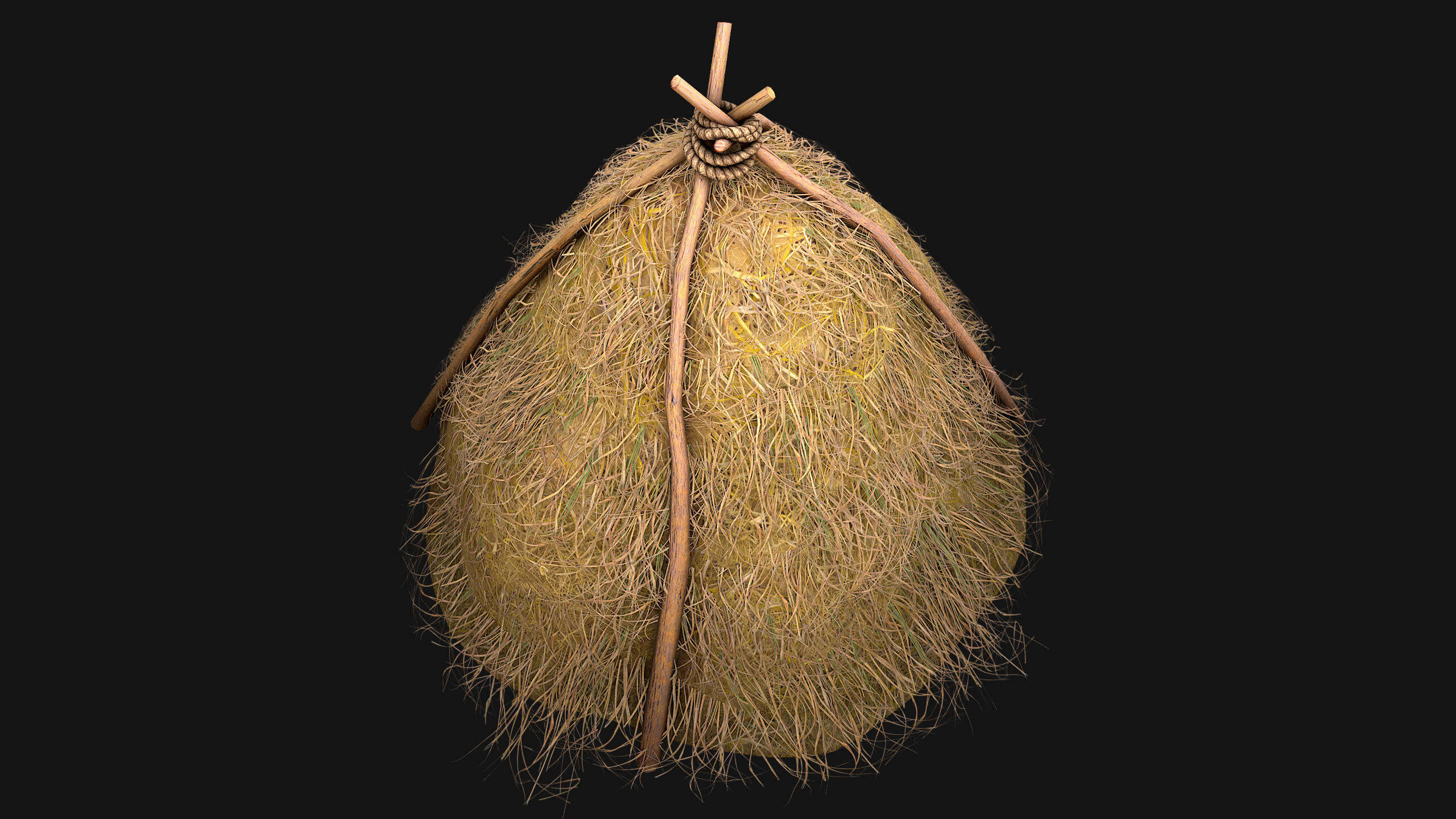 Haystack Stack of Hay Large Pile - 3D Model by Dereza