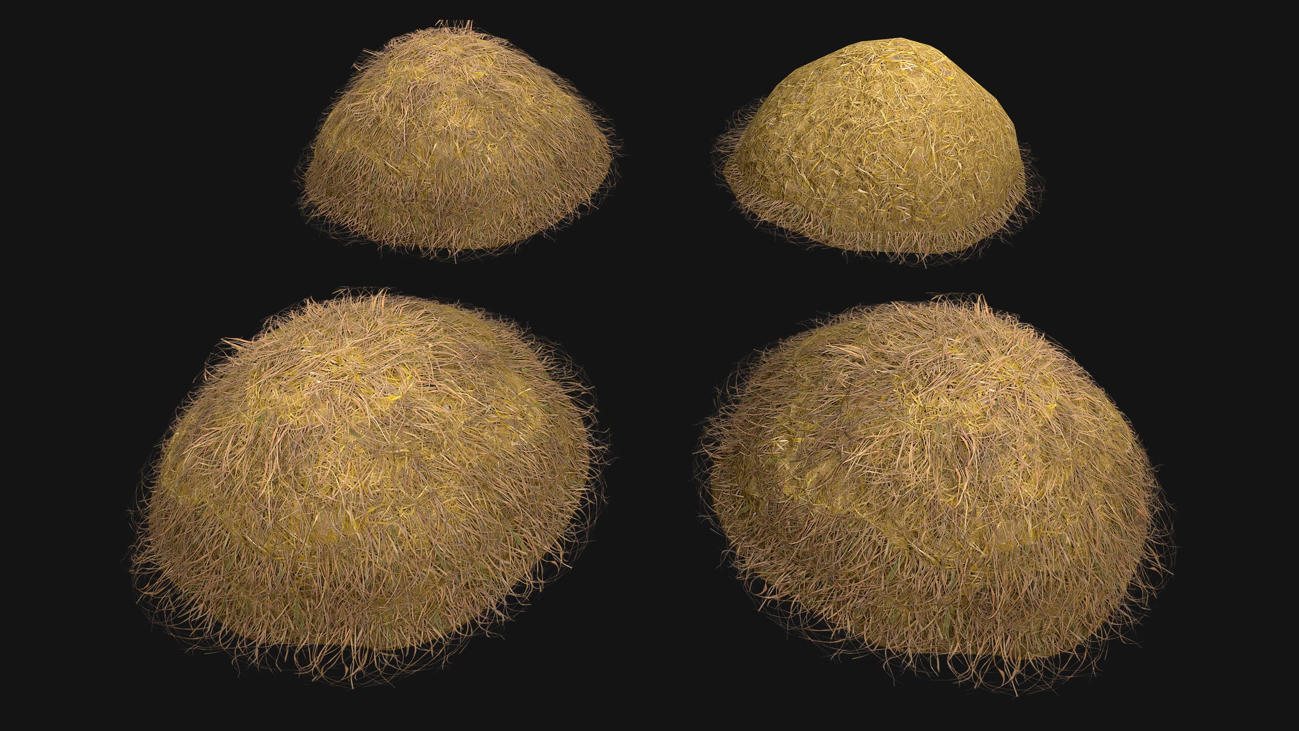 Haystack Stack of Hay Straw Pile - 3D Model by Dereza