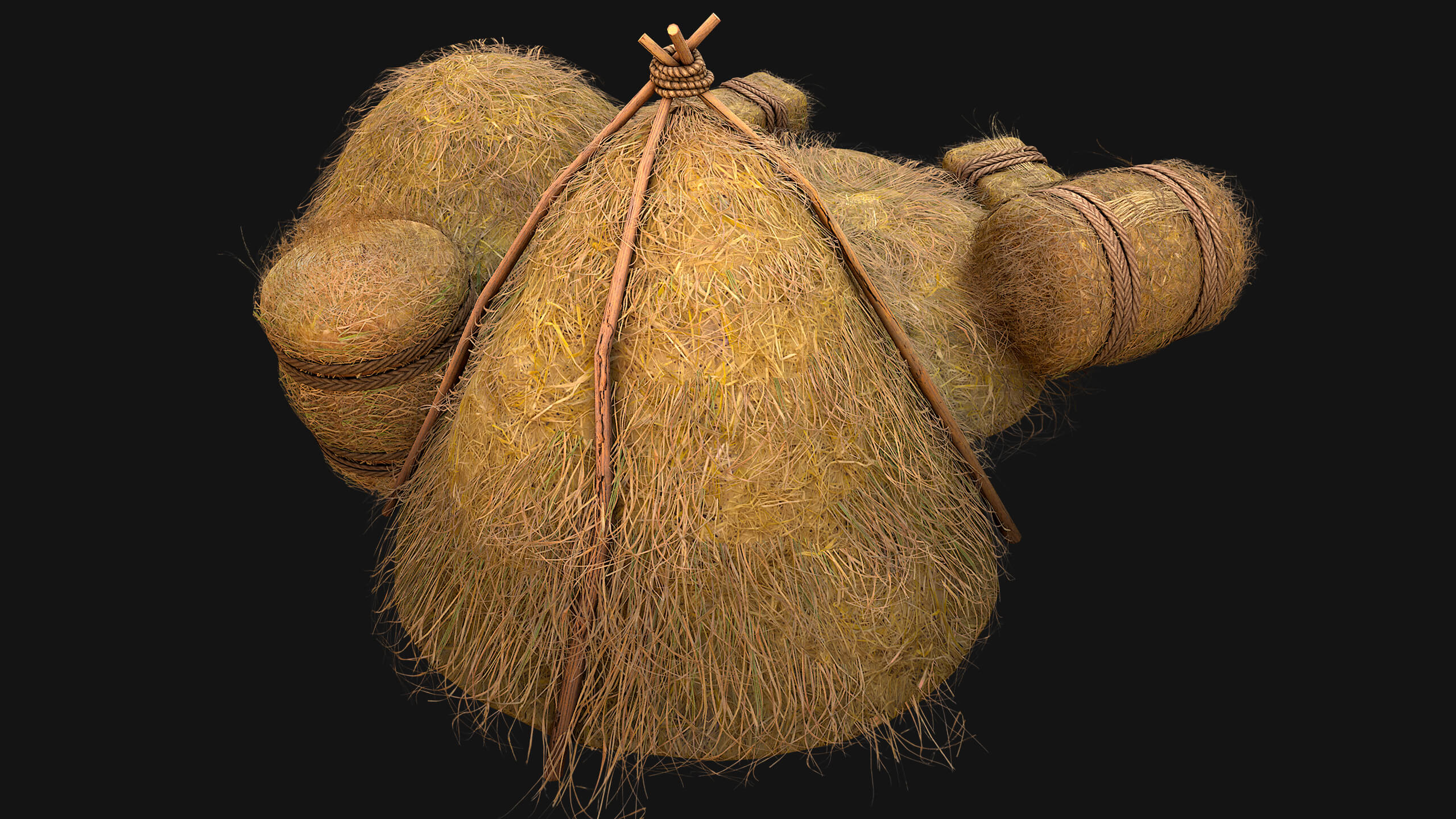 Hay Haystack Bale Farm Pack - 3D Model by Dereza