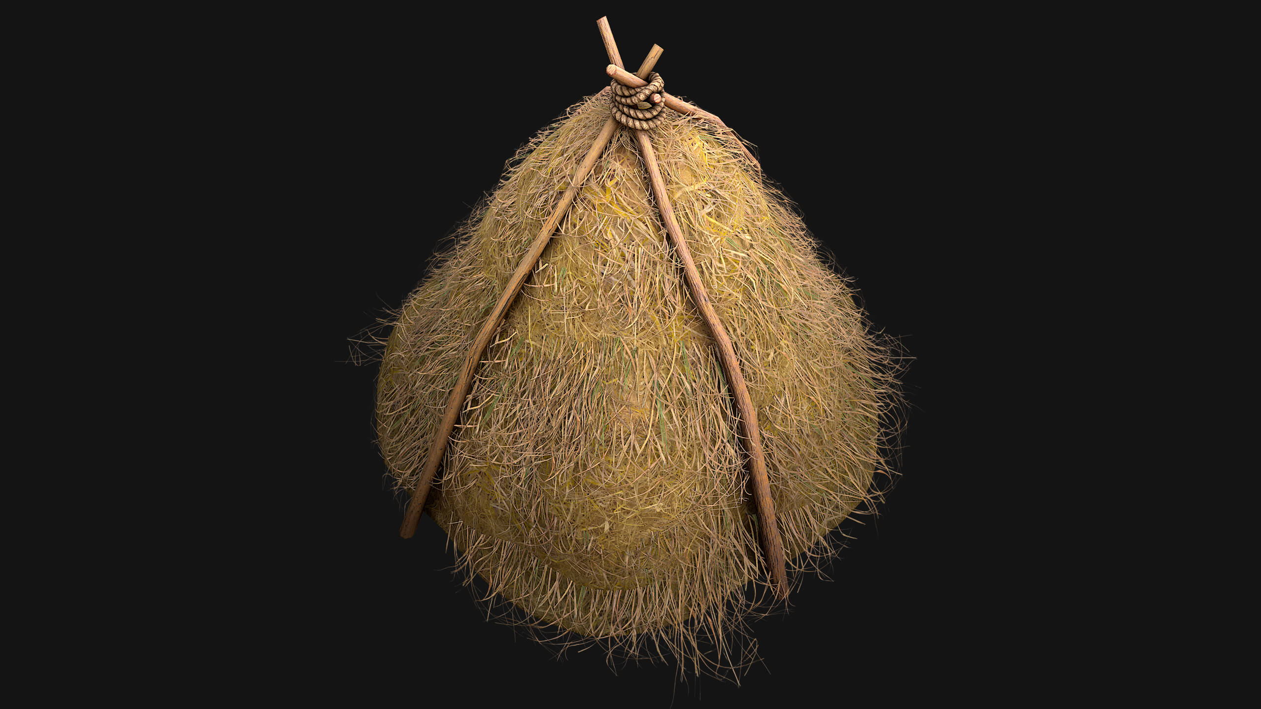 Hay Haystack Bale Farm Pack - 3D Model by Dereza