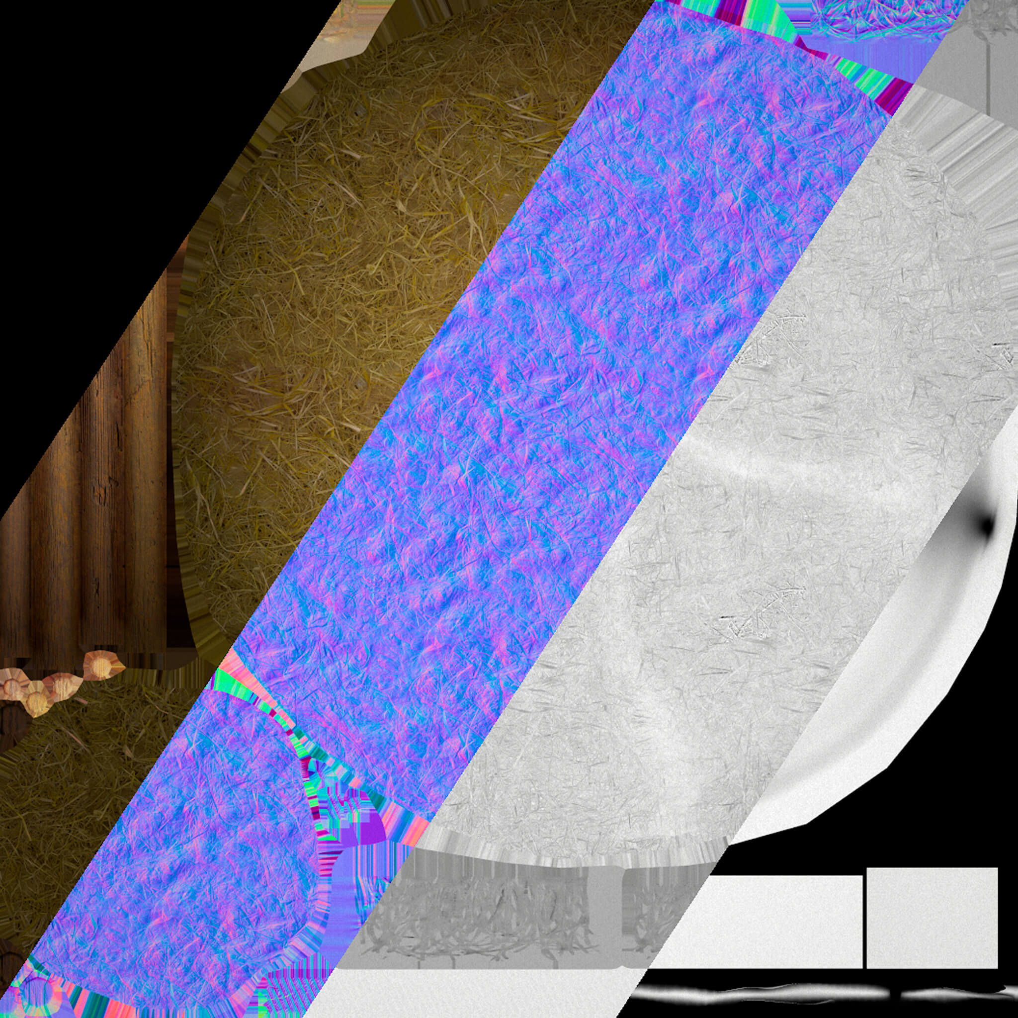 Hay Haystack Bale Farm Pack - 3D Model by Dereza