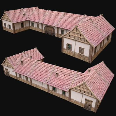 Medieval House 3 Residence - 3D Model by Dereza
