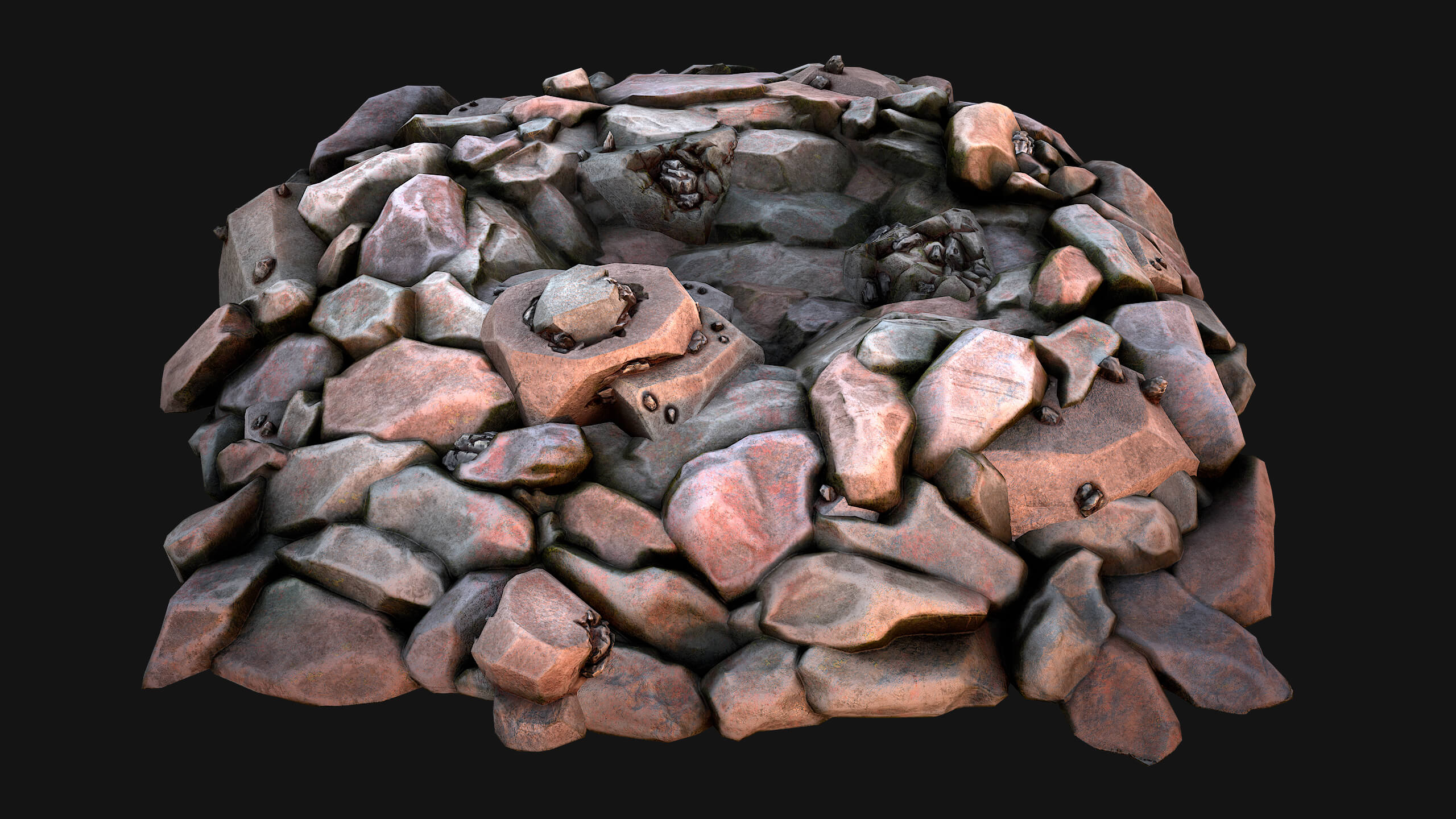 Iron Metal Ore Minerals - 3D Model by Dereza