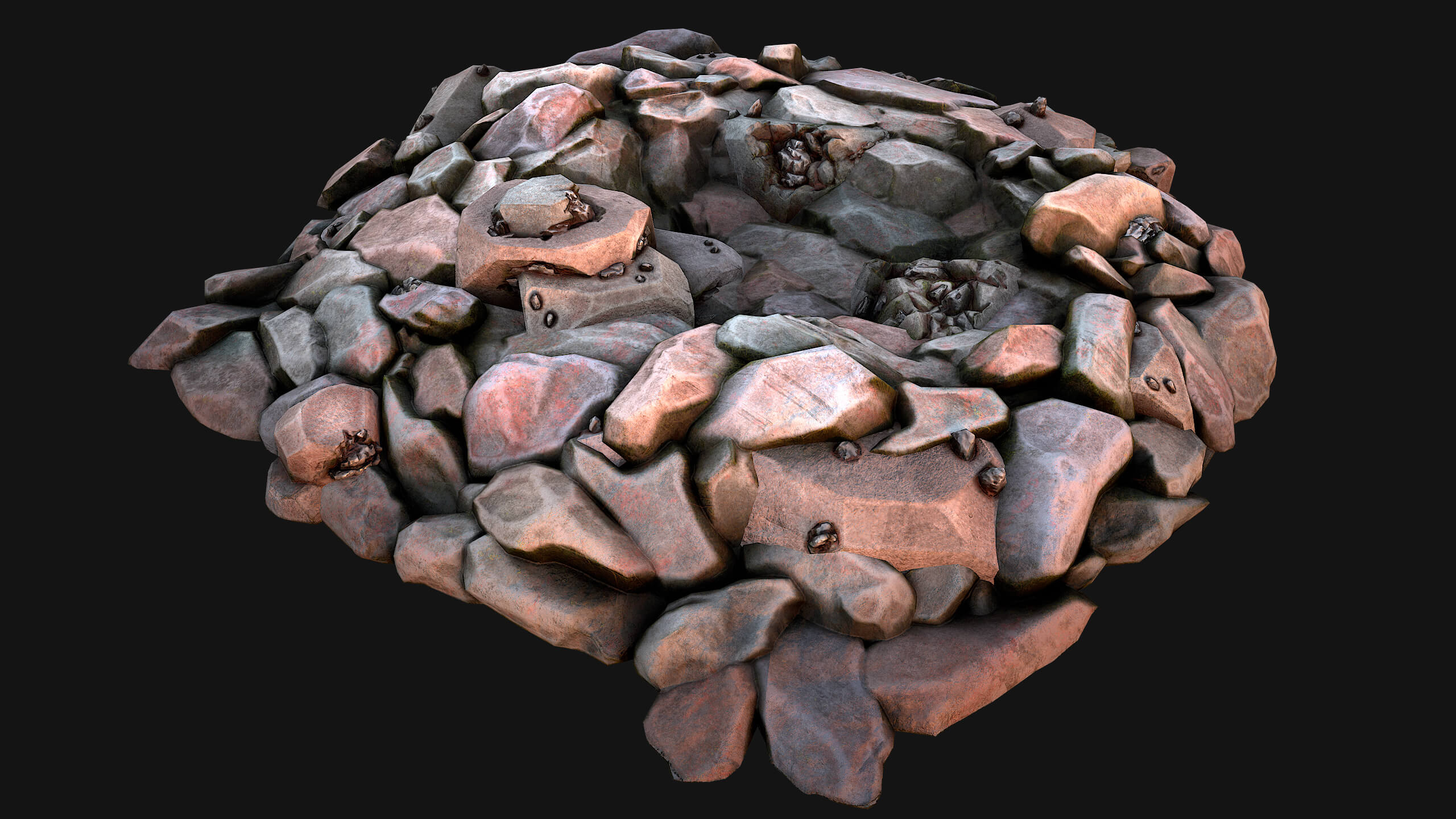 Iron Metal Ore Minerals - 3D Model by Dereza