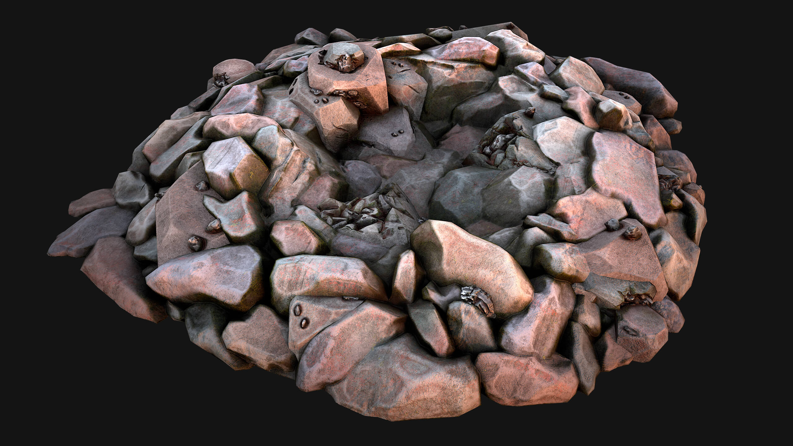 Iron Metal Ore Minerals - 3D Model by Dereza