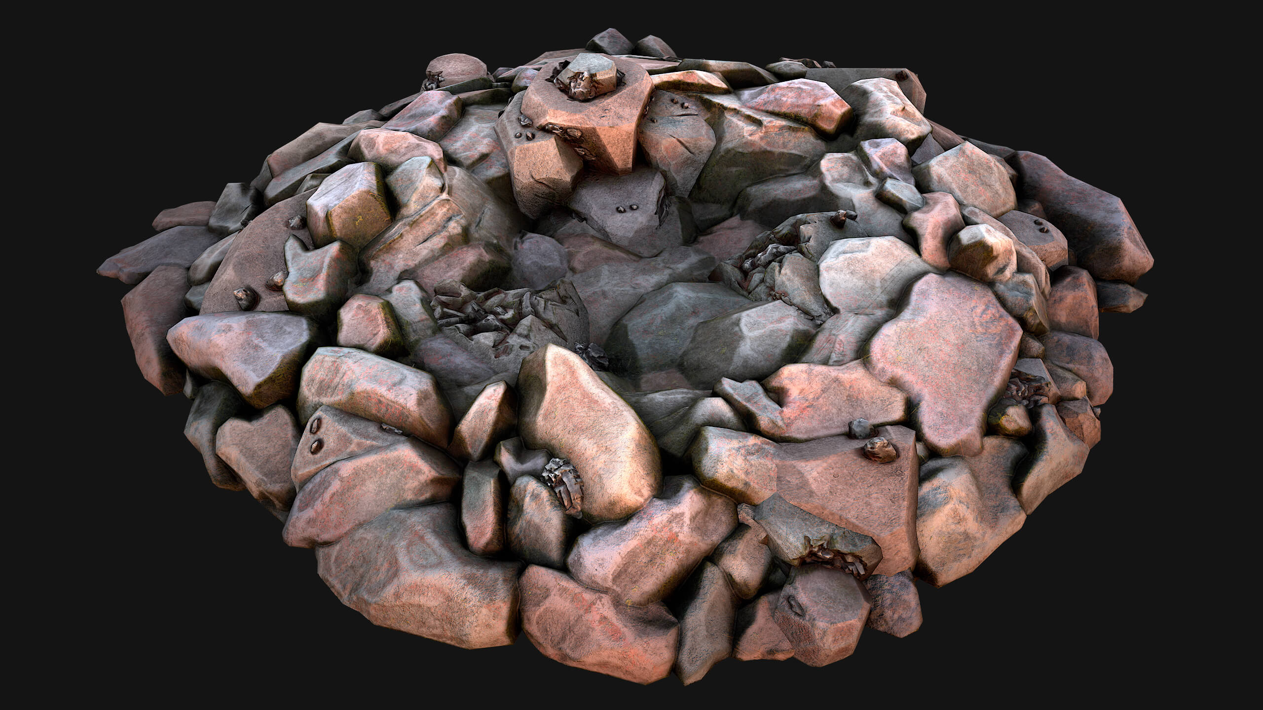 Iron Metal Ore Minerals - 3D Model by Dereza