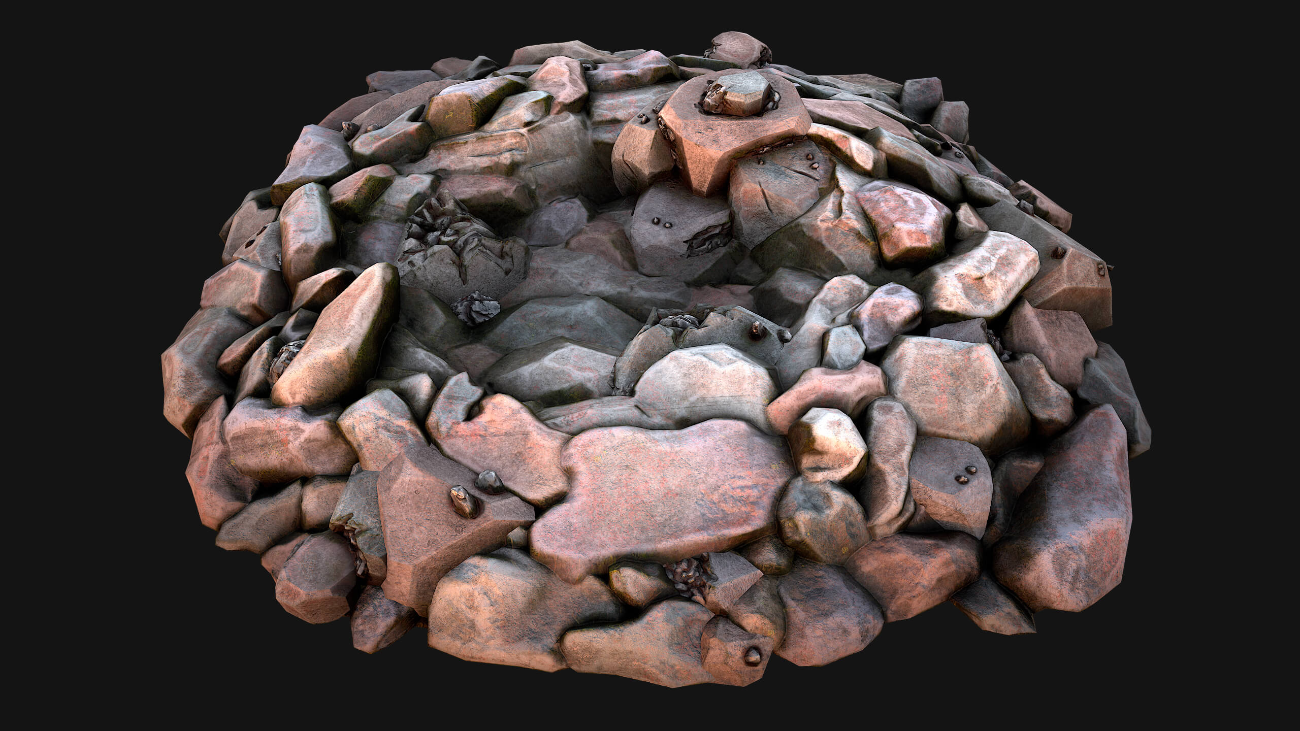 Iron Metal Ore Minerals - 3D Model by Dereza