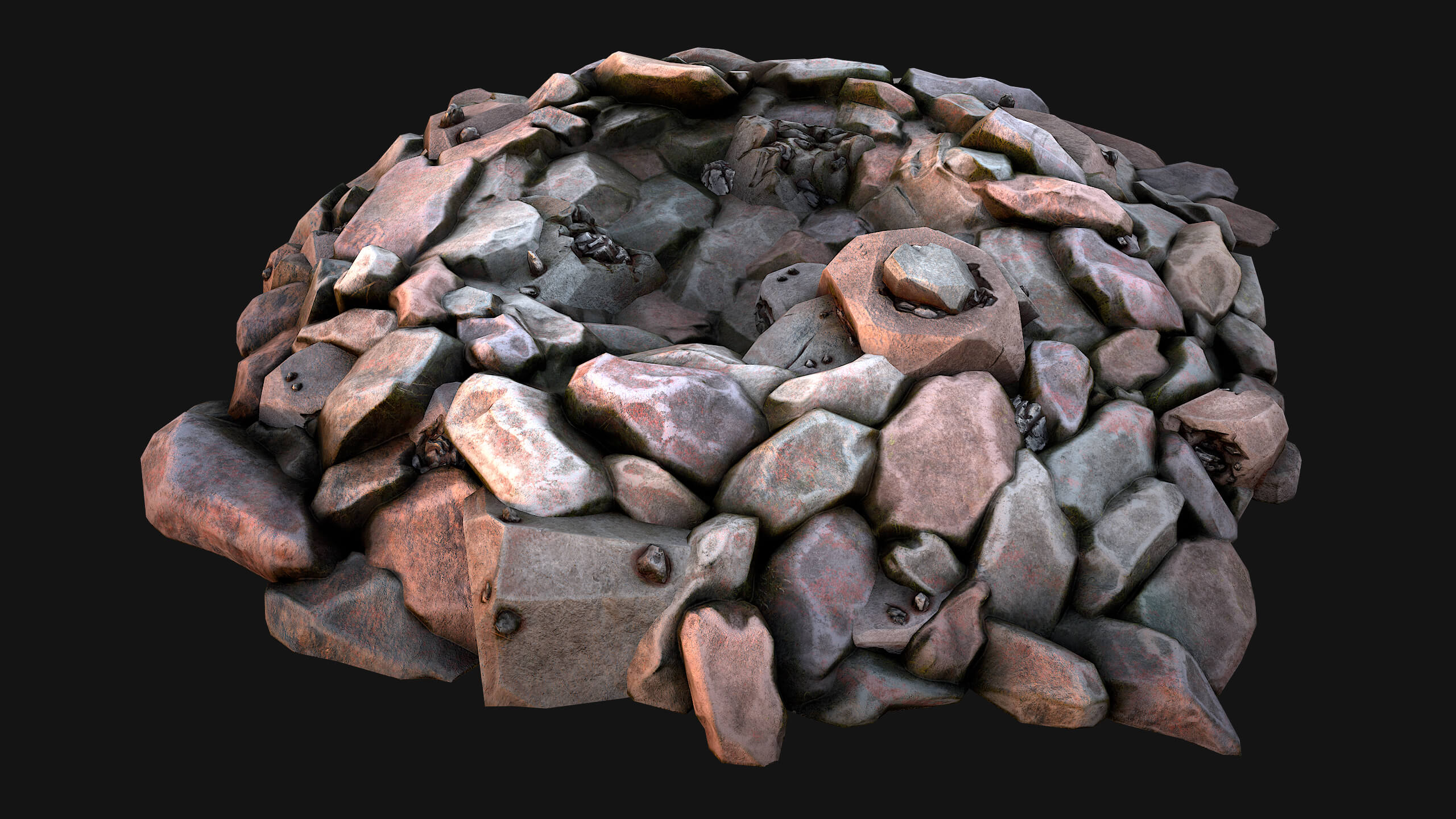 Iron Metal Ore Minerals - 3D Model by Dereza
