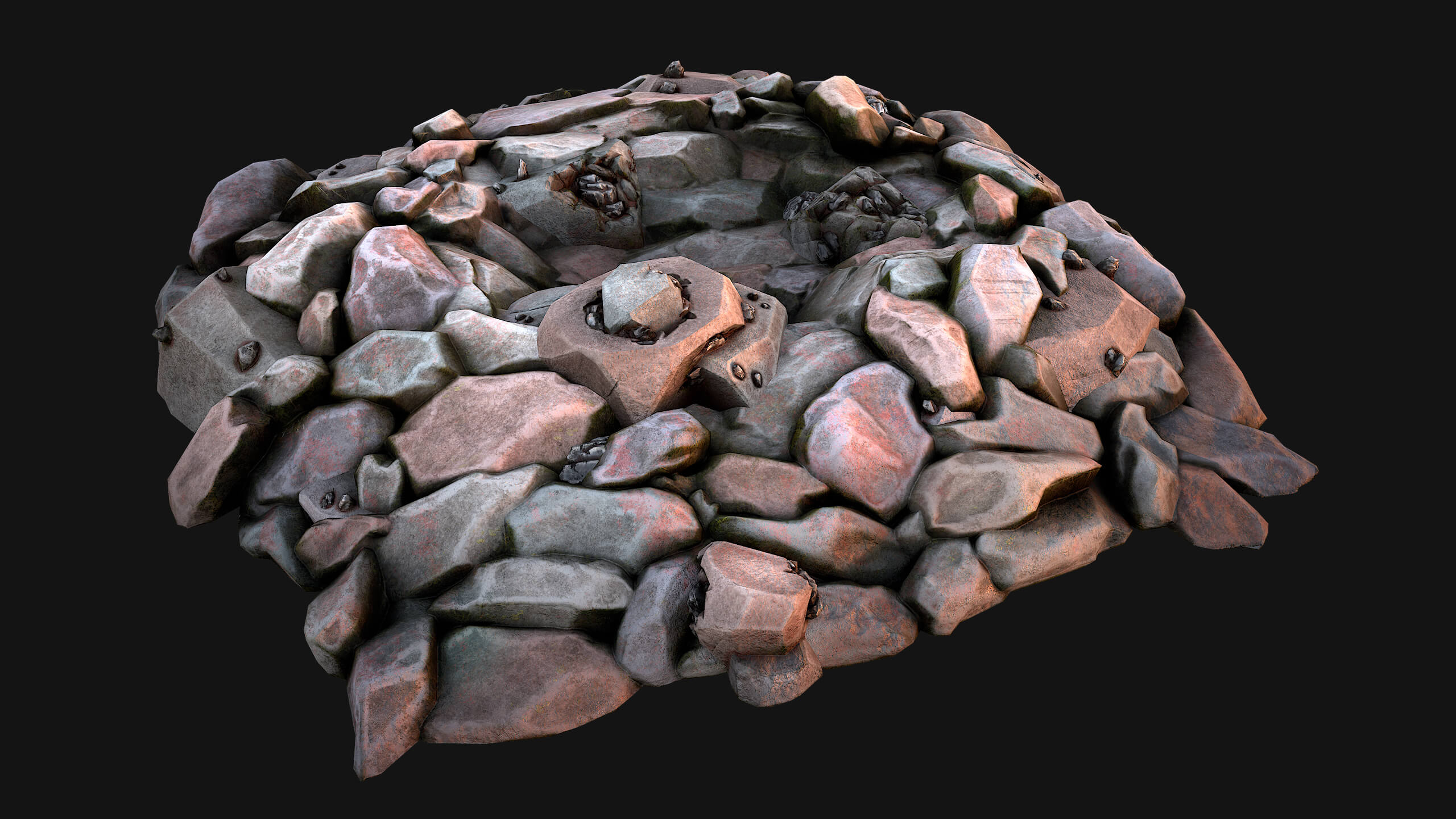 Iron Metal Ore Minerals - 3D Model by Dereza