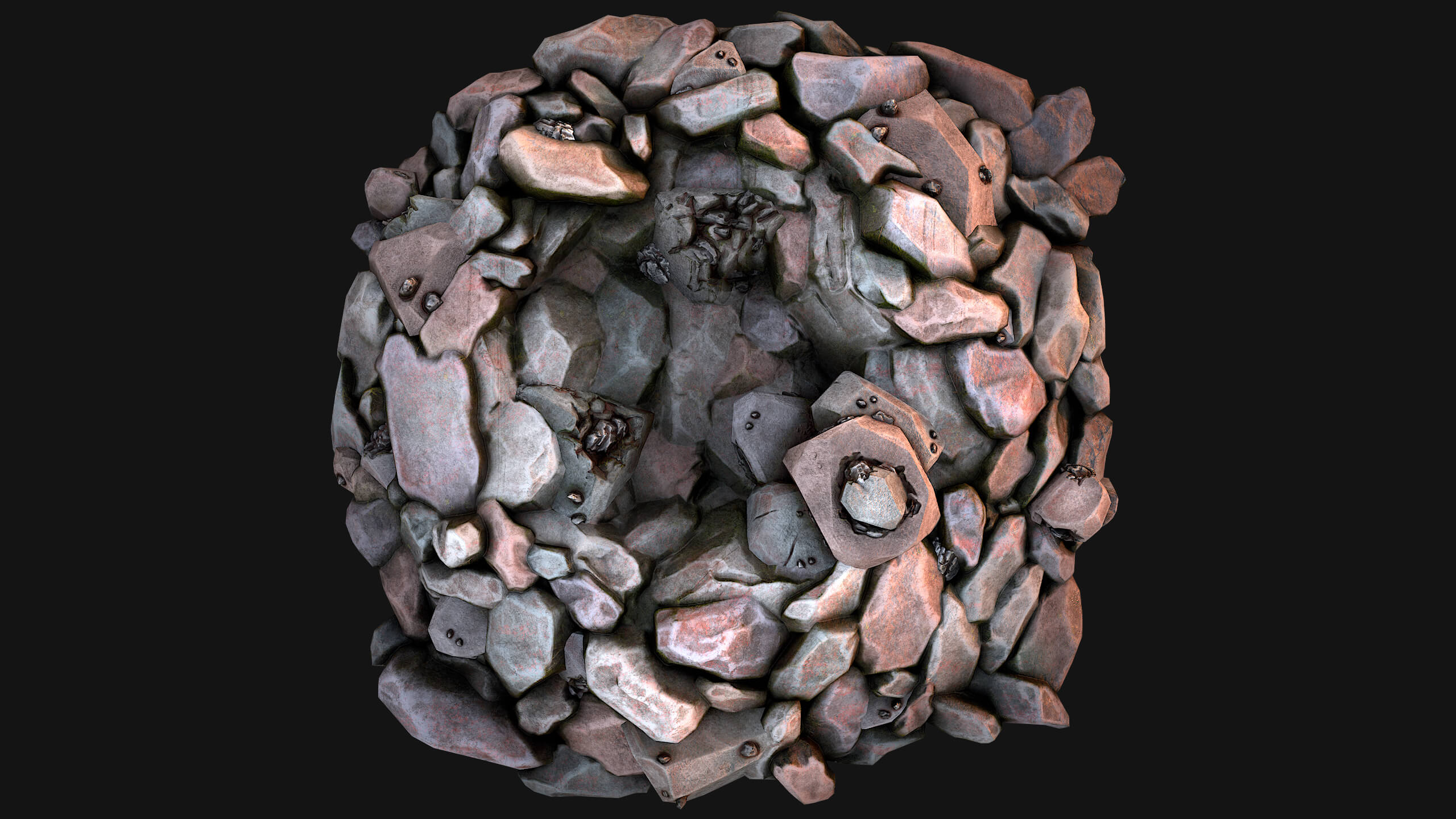 Iron Metal Ore Minerals - 3D Model by Dereza