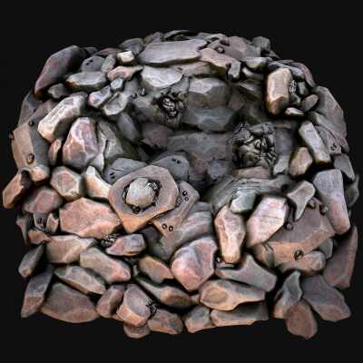 3D Models | Rocks | Iron | RenderHub
