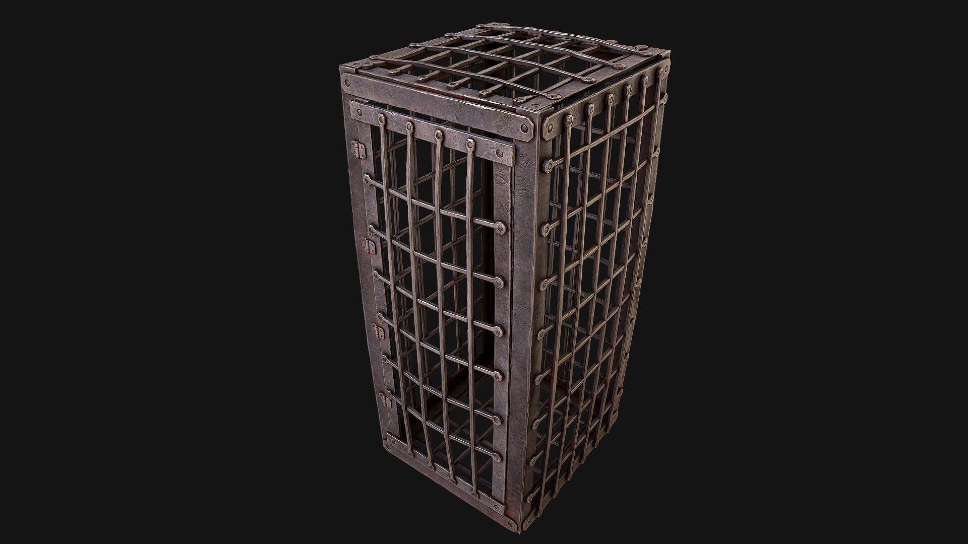Iron Prison Cage - 3D Model by Dereza