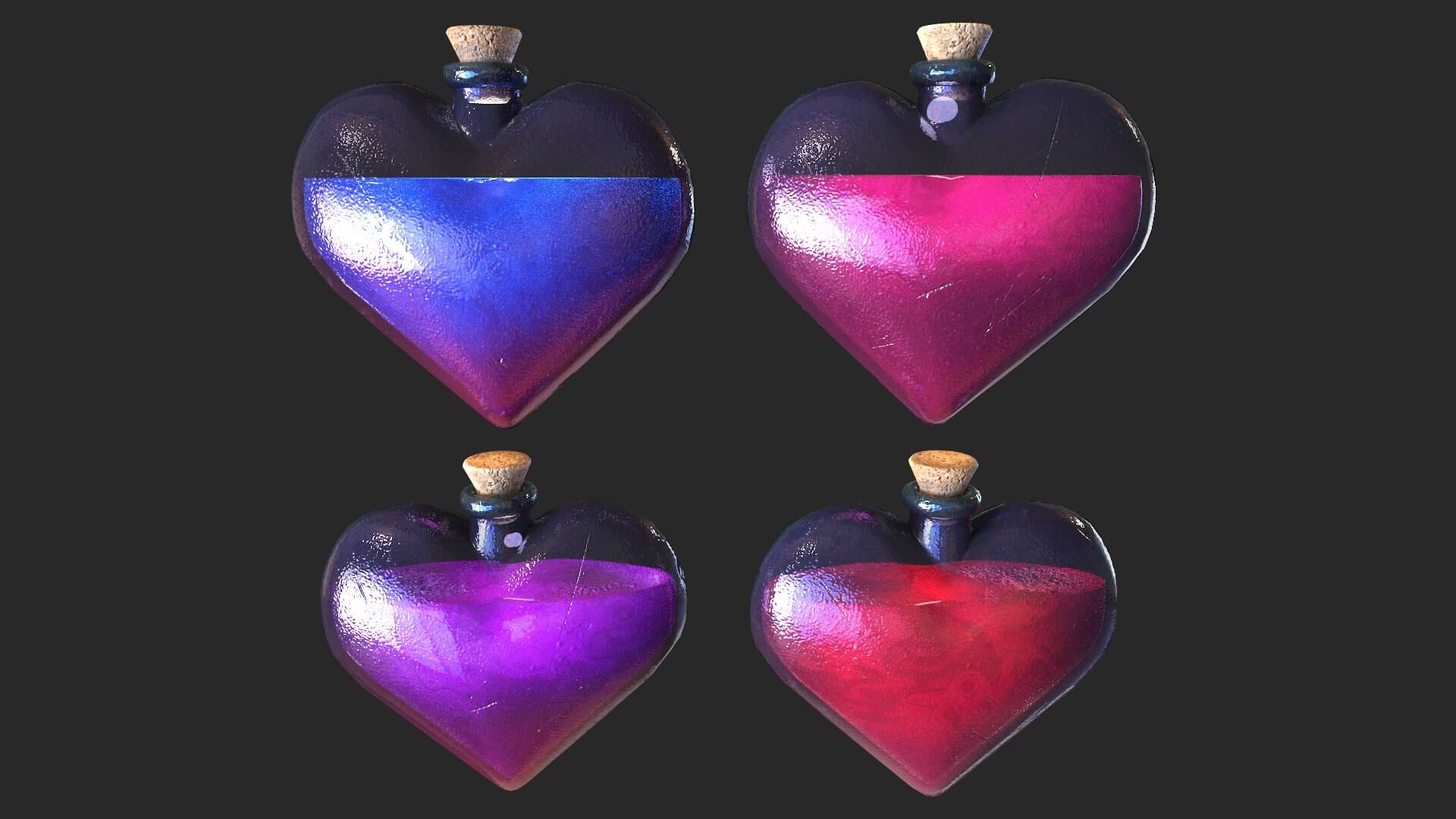 Love Potion - 3D Model by Dereza