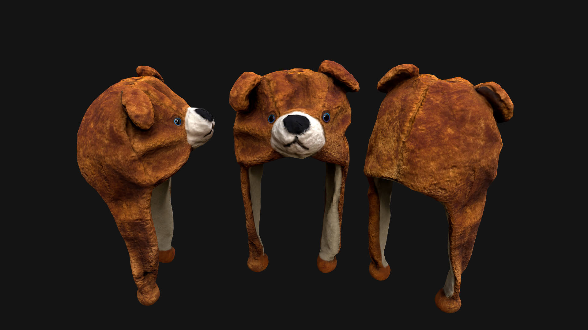 Holiday Mask Bear Hat - 3D Model by Dereza