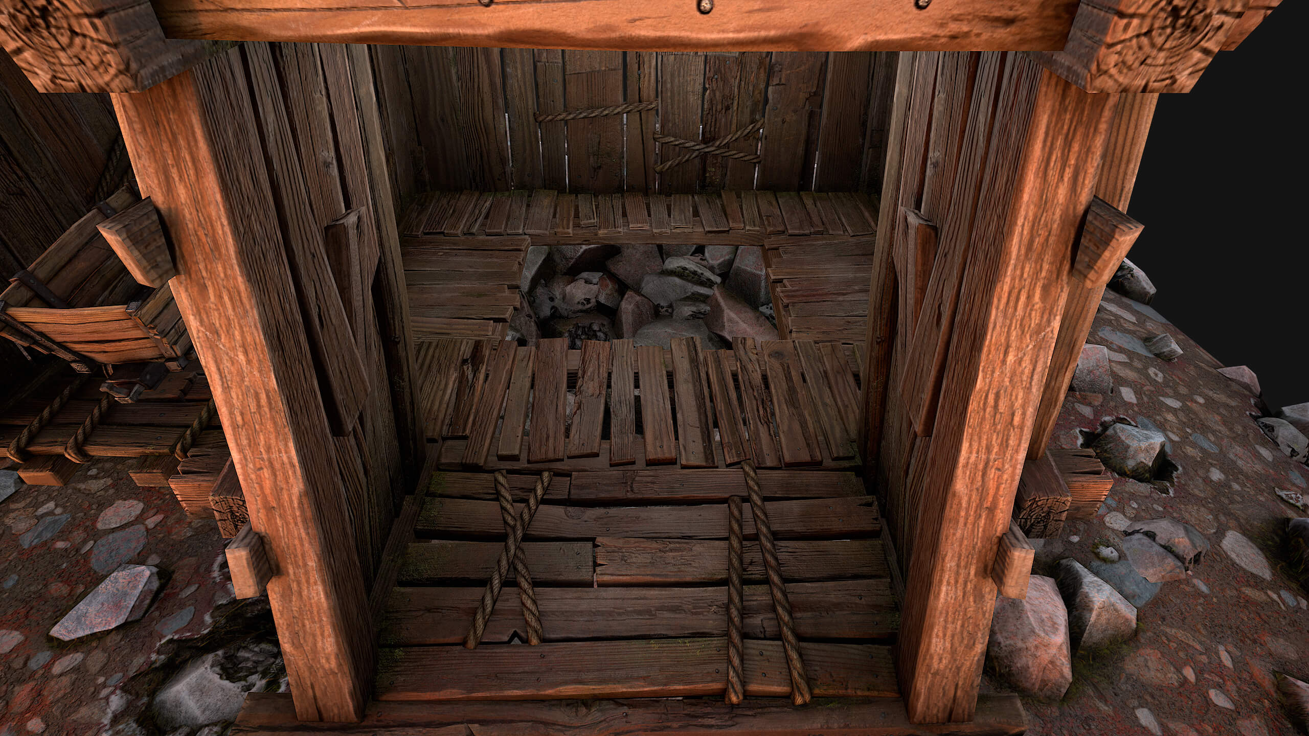 Medieval Coal Ore Mine - 3D Model by Dereza