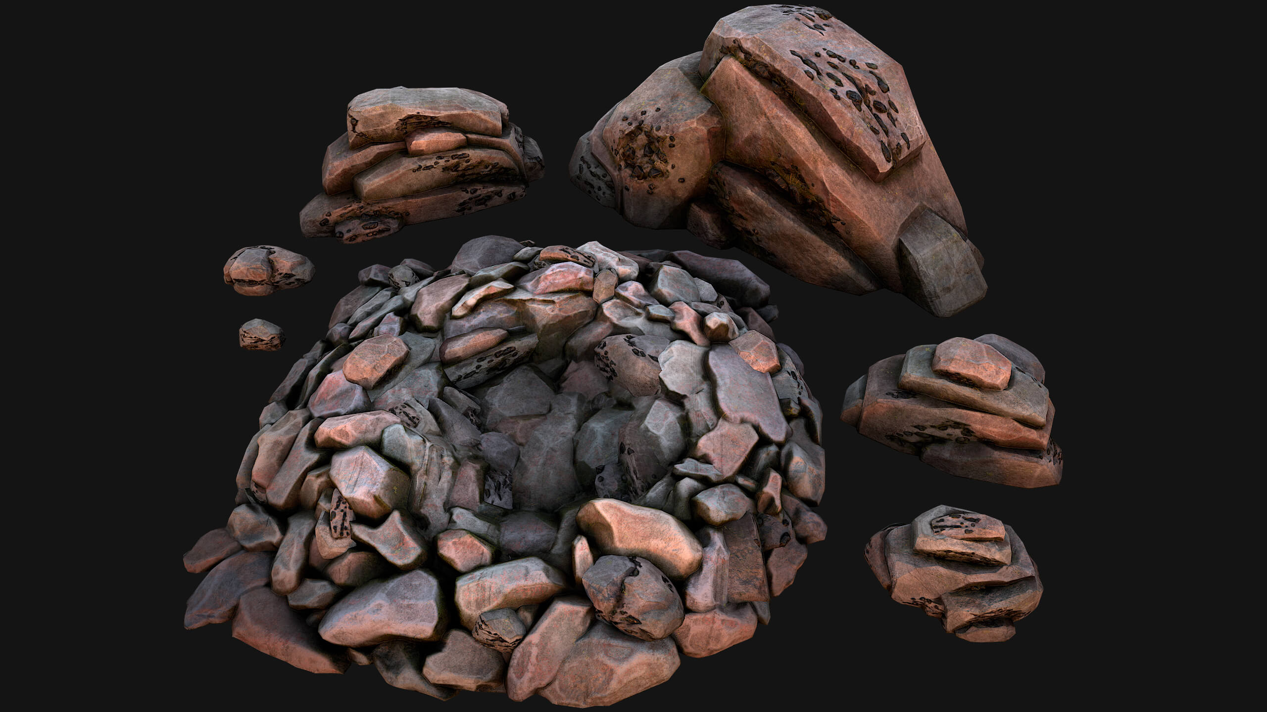 Medieval Coal Ore Mine - 3D Model by Dereza