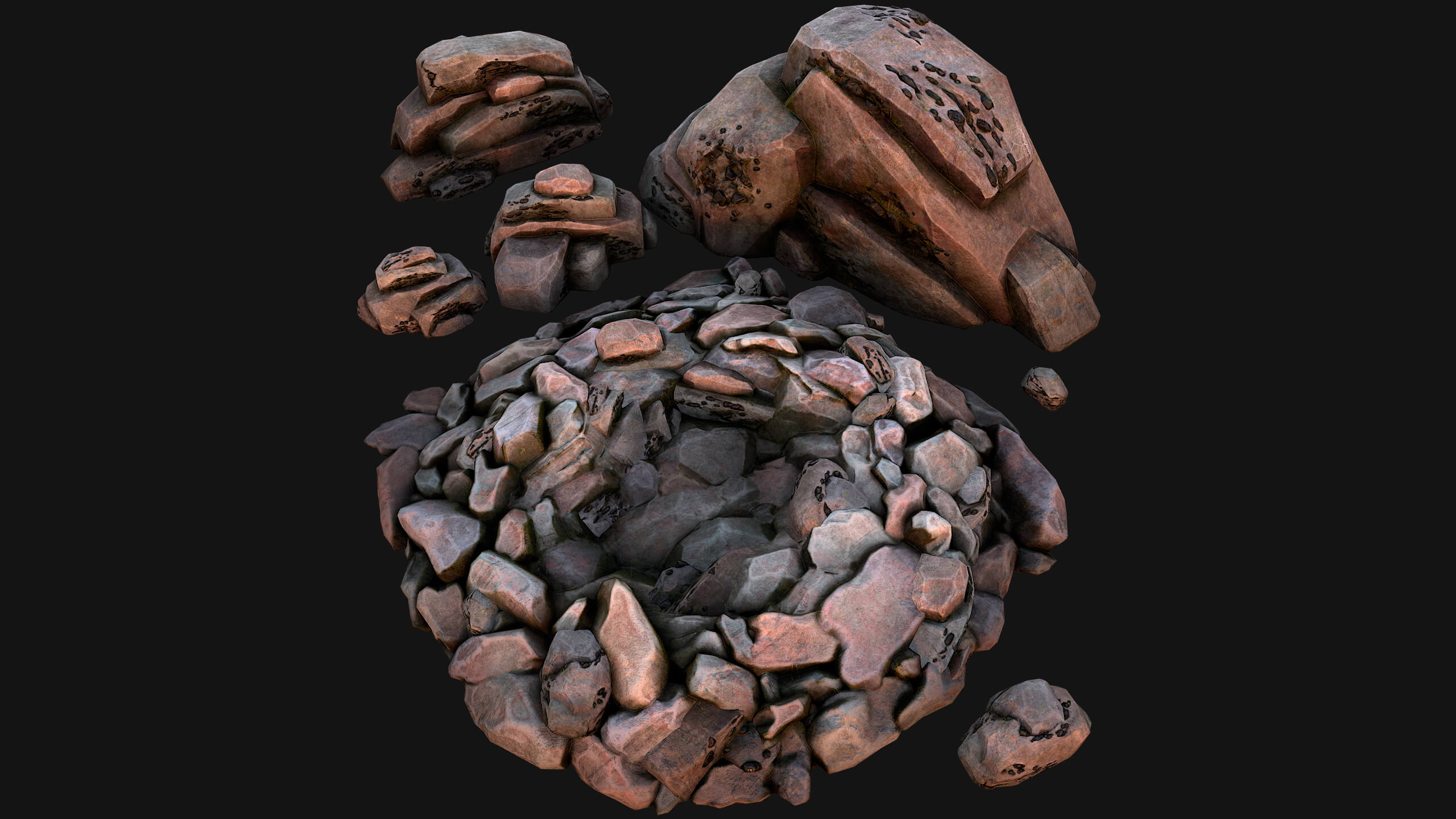 Medieval Coal Ore Mine - 3D Model by Dereza