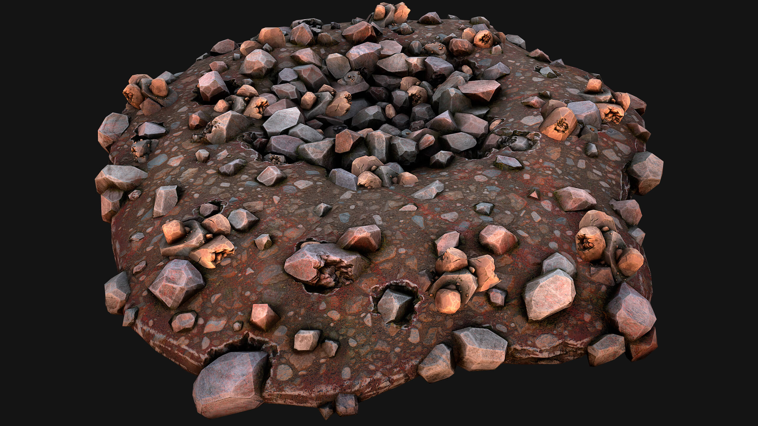 Medieval Copper Ore Mine - 3D Model by Dereza