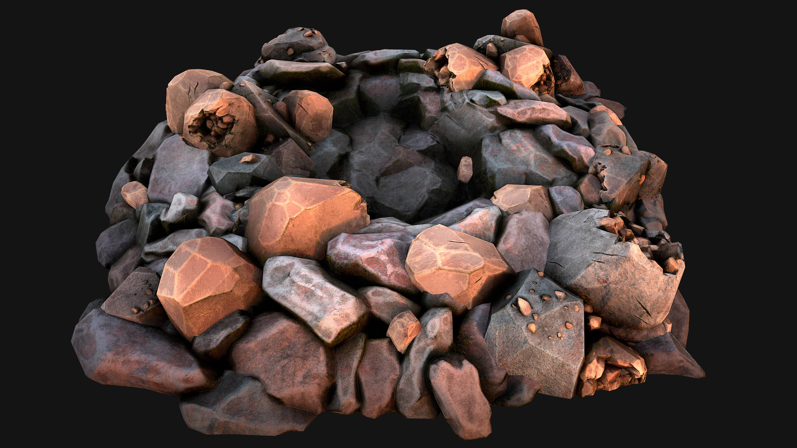 Medieval Copper Ore Mine - 3D Model by Dereza
