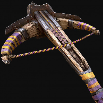 Medieval Crossbow Tournament Fair Weapon - 3D Model by Dereza
