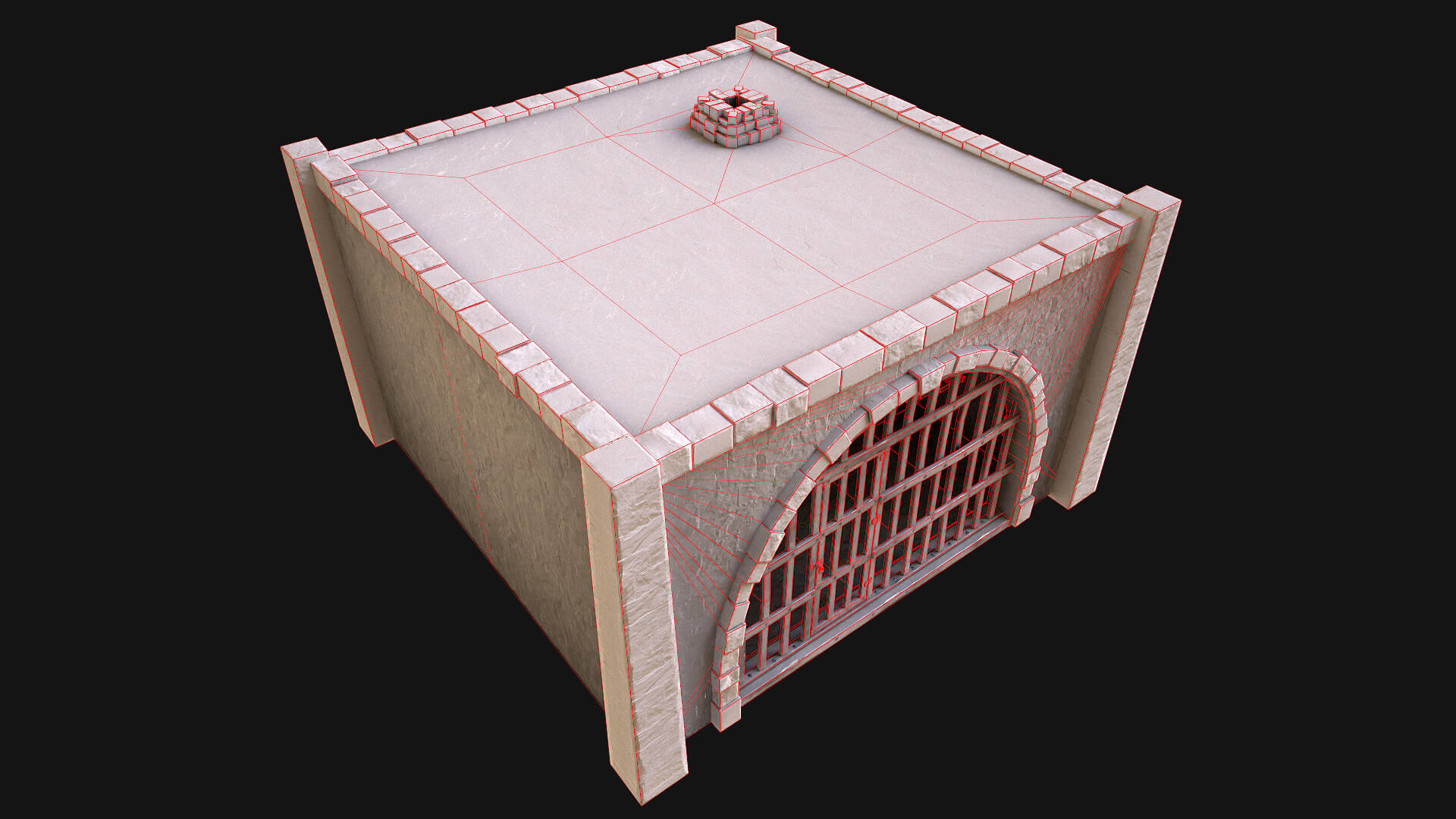 Medieval Dungeon Prison Set - 3D Model by Dereza