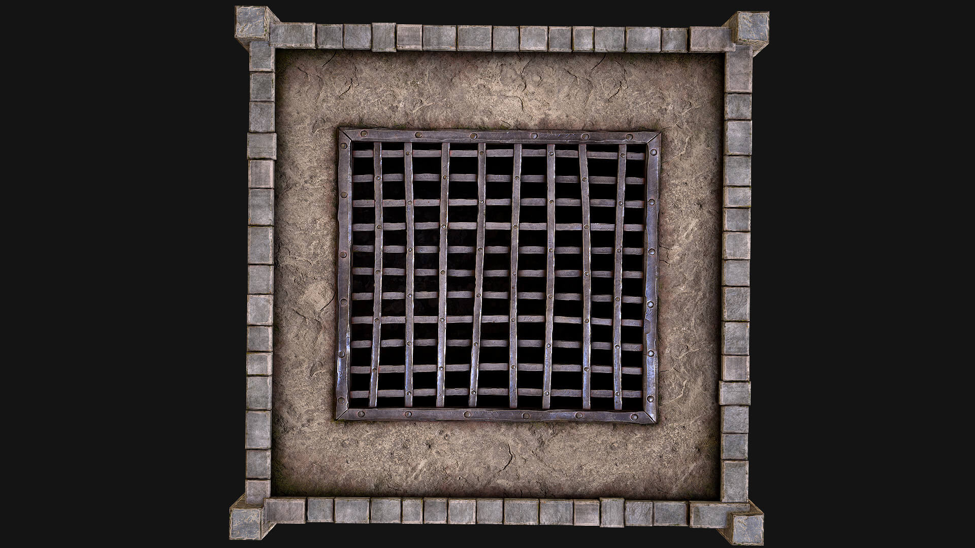 Medieval Dungeon Prison Set - 3D Model by Dereza