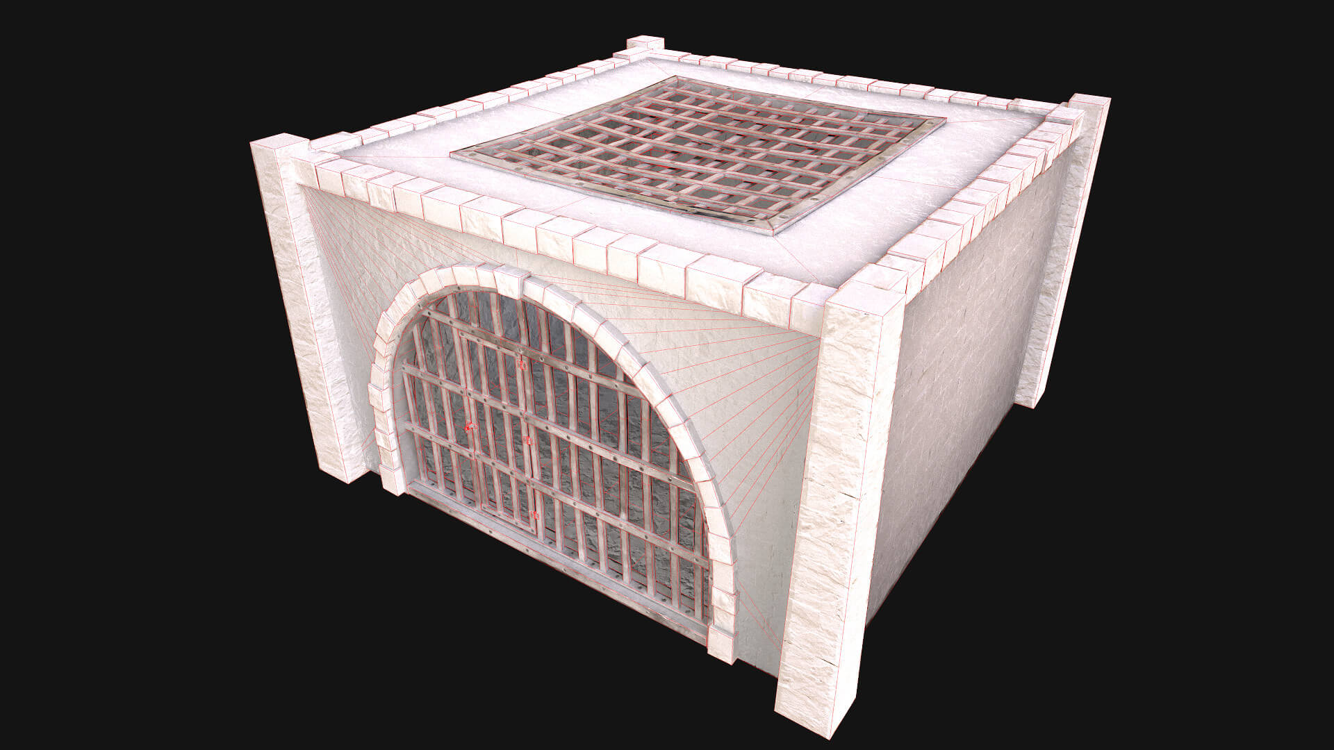 Medieval Dungeon Prison Set - 3D Model by Dereza