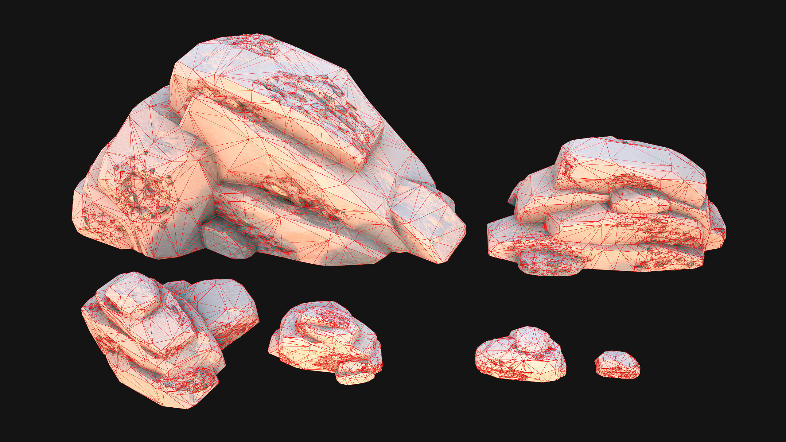 Medieval Gold Ore Mine - 3D Model by Dereza