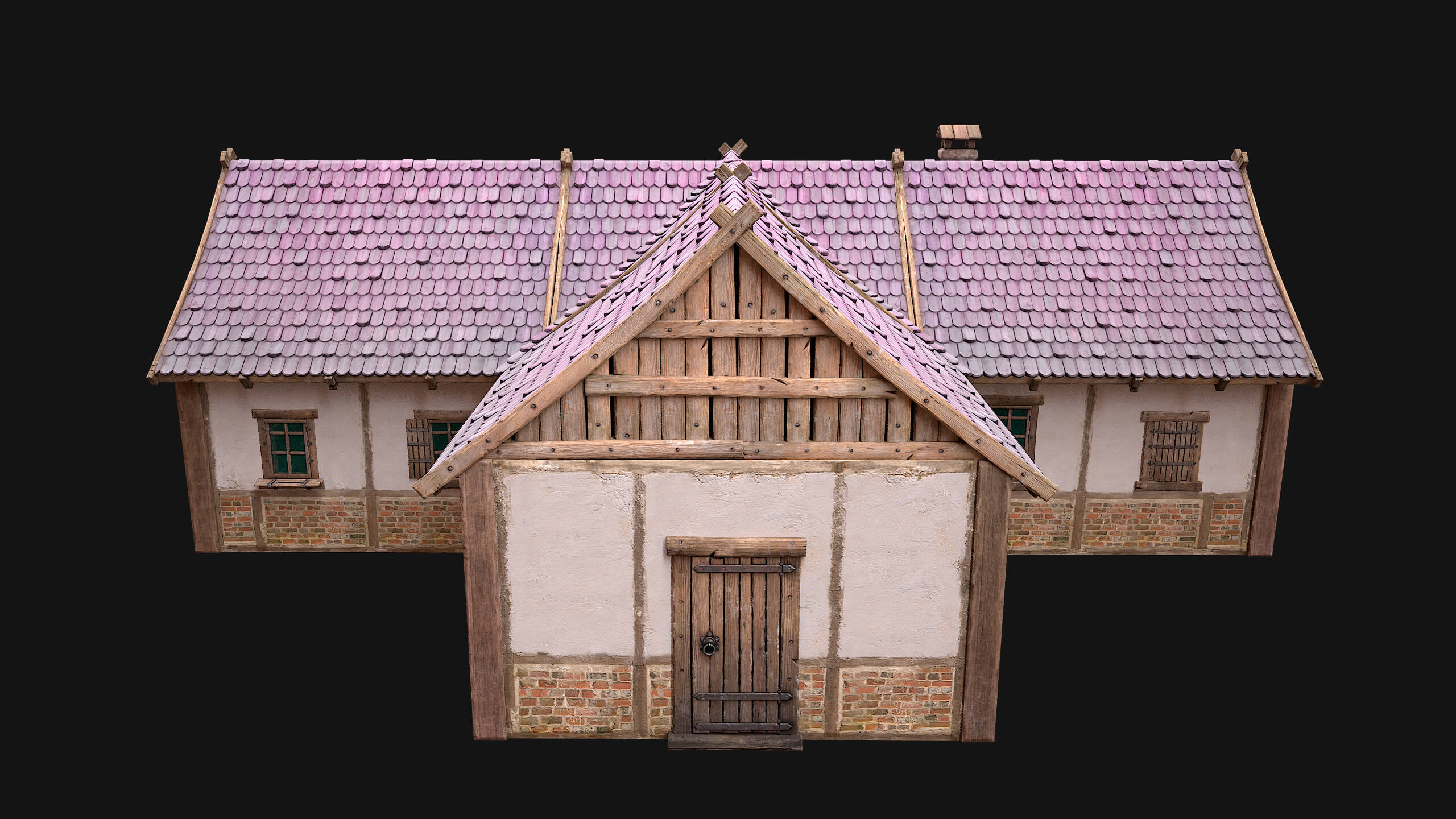 Medieval Town House 4 - 3D Model by Dereza