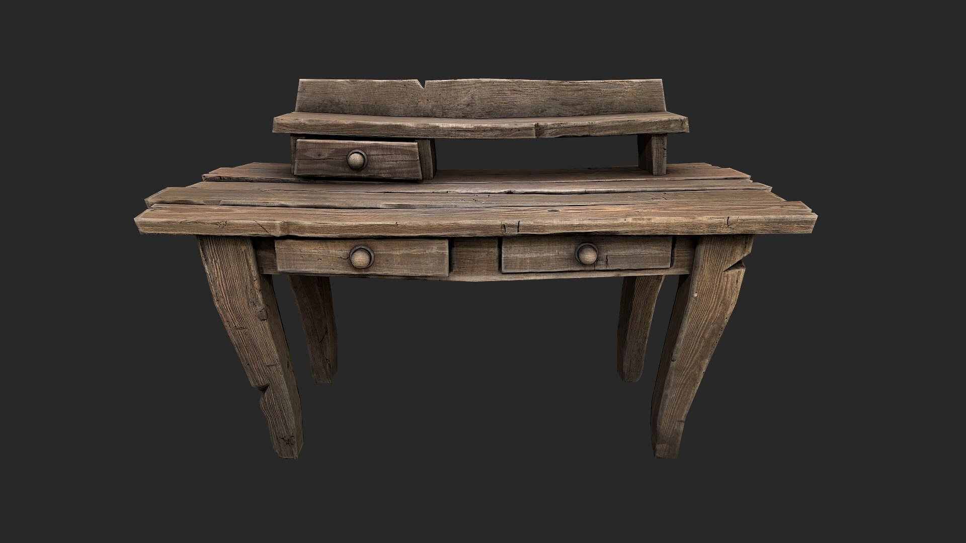 Medieval Lab Table - 3D Model by Dereza