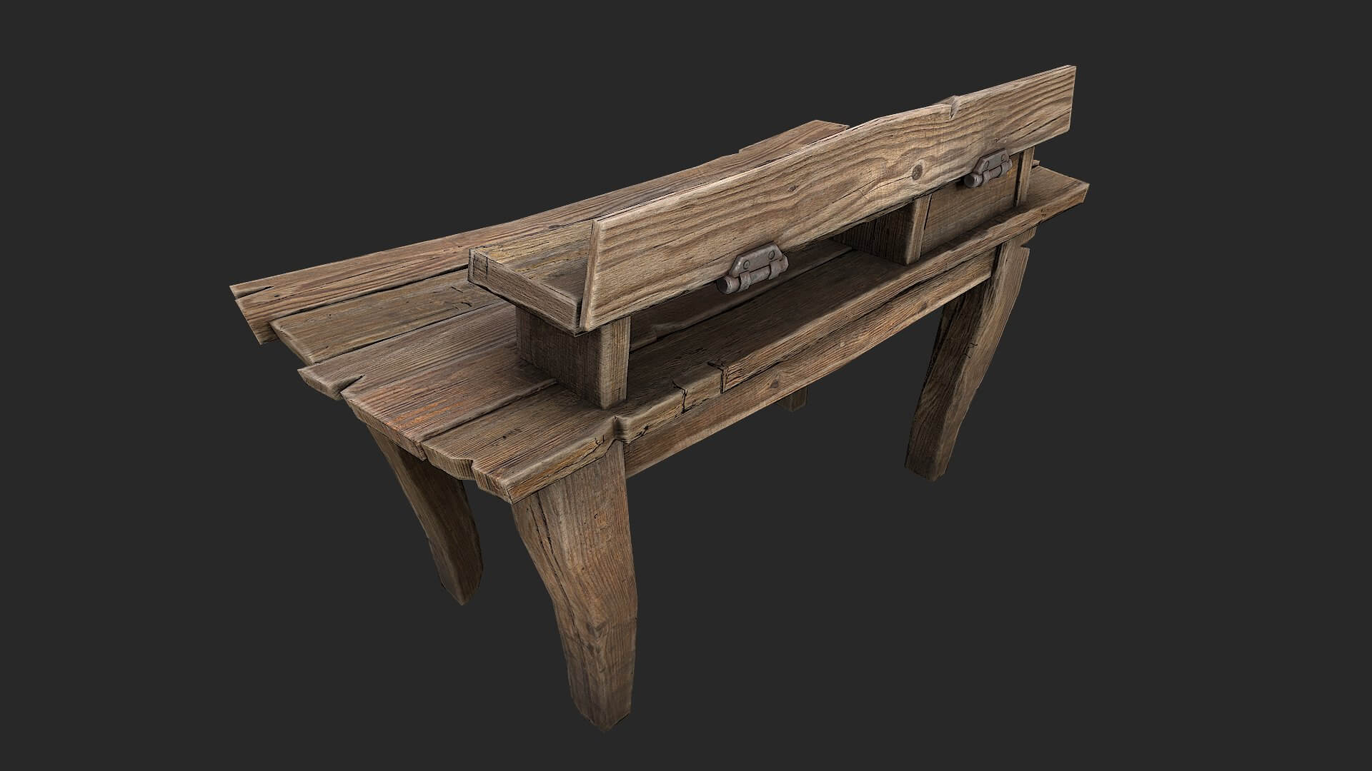 Medieval Lab Table - 3D Model by Dereza
