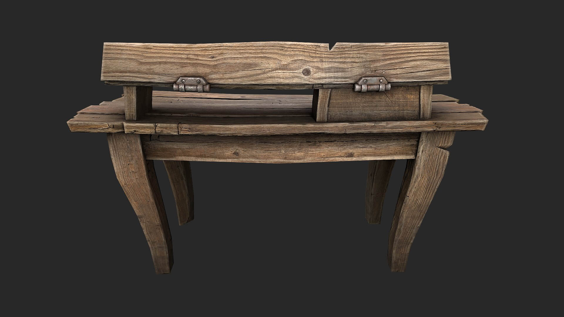 Medieval Lab Table - 3D Model by Dereza