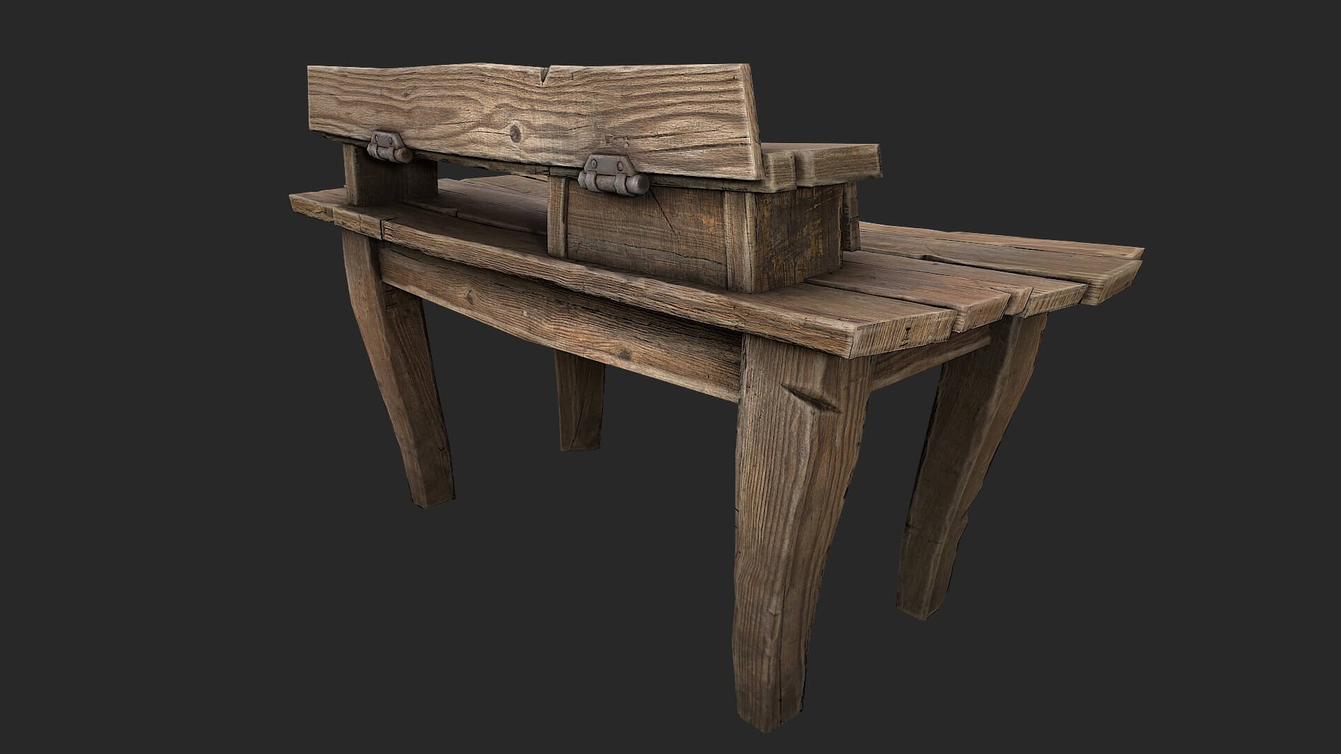 Medieval Lab Table - 3D Model by Dereza