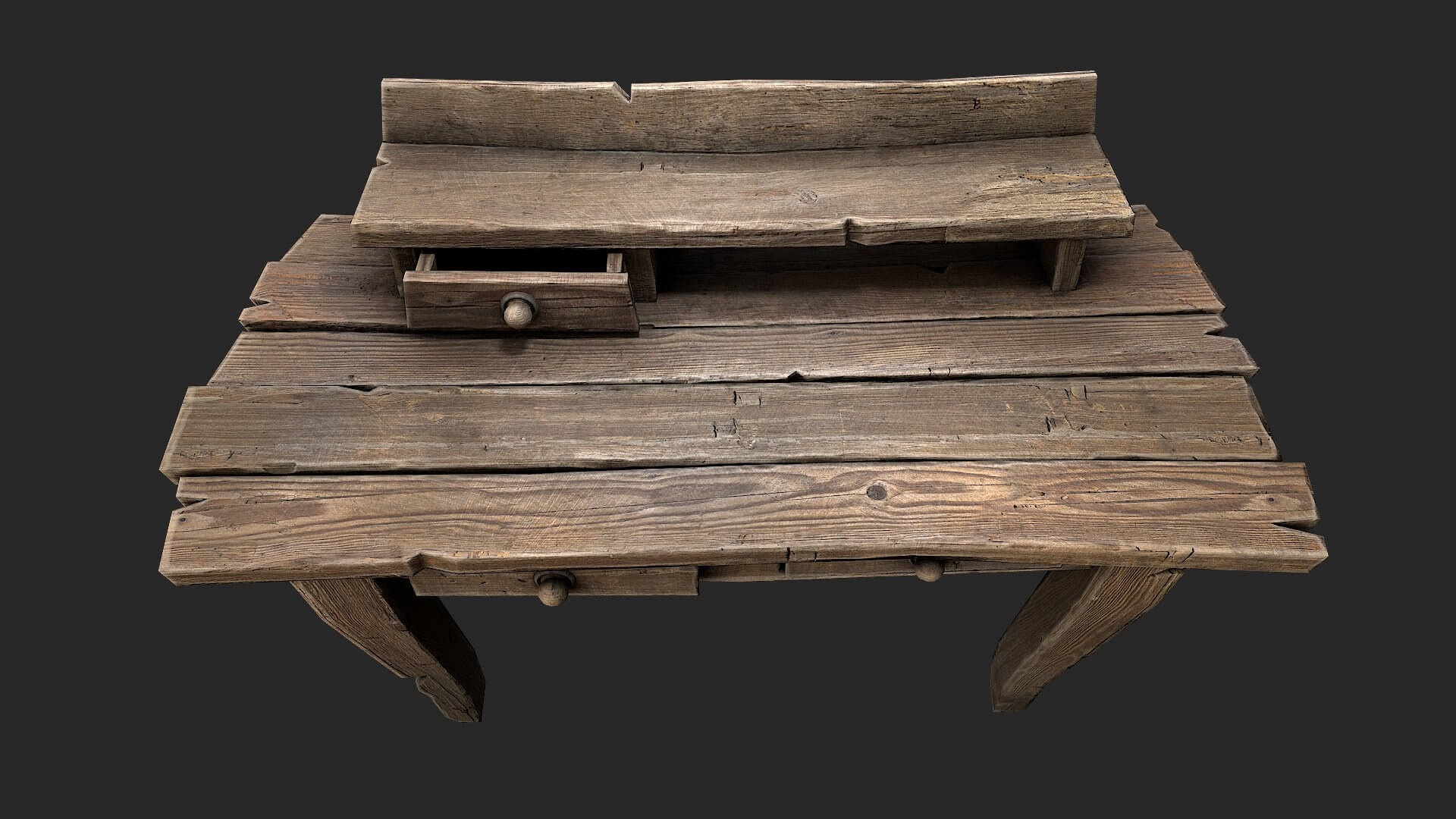 Medieval Lab Table - 3D Model by Dereza
