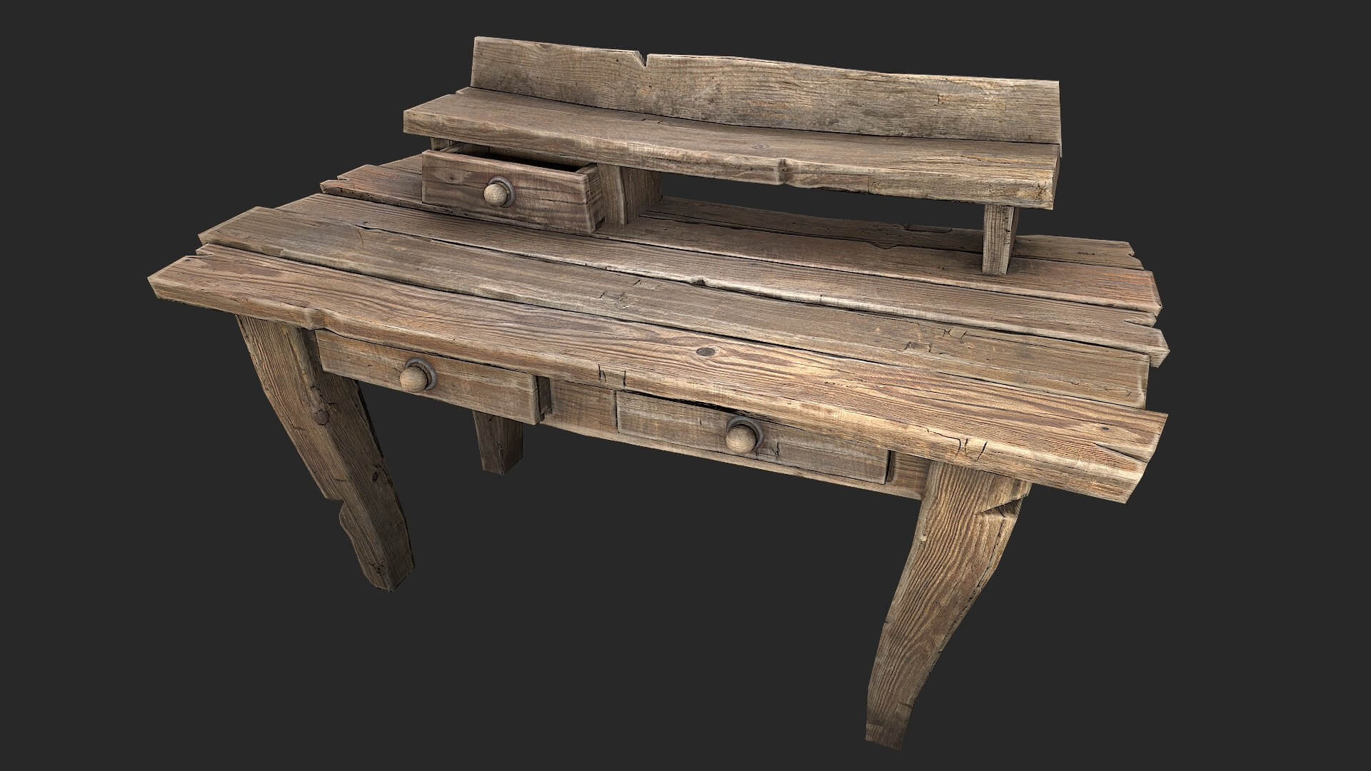 Medieval Lab Table - 3D Model by Dereza