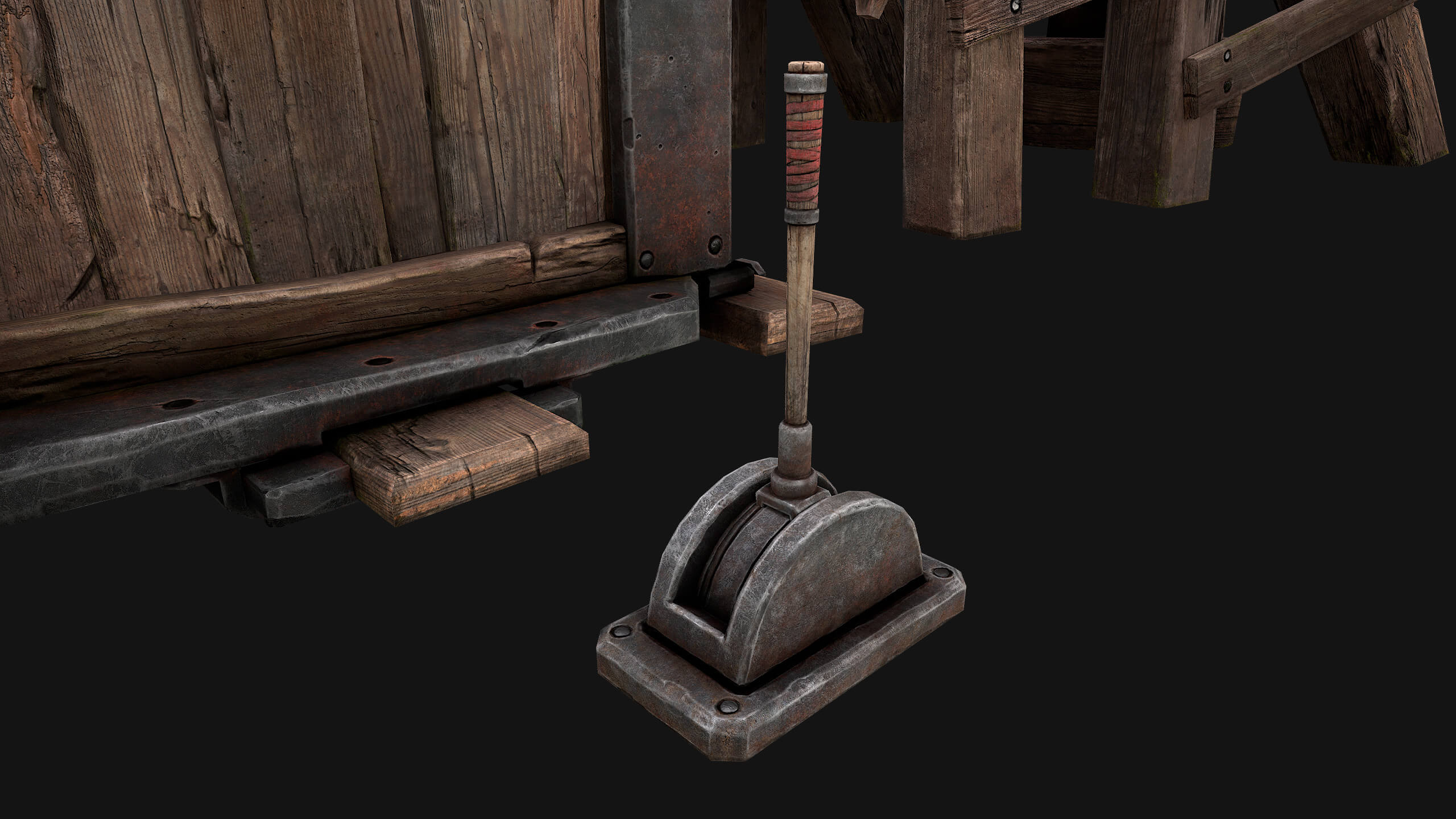 Medieval Lift Elevator - 3D Model by Dereza