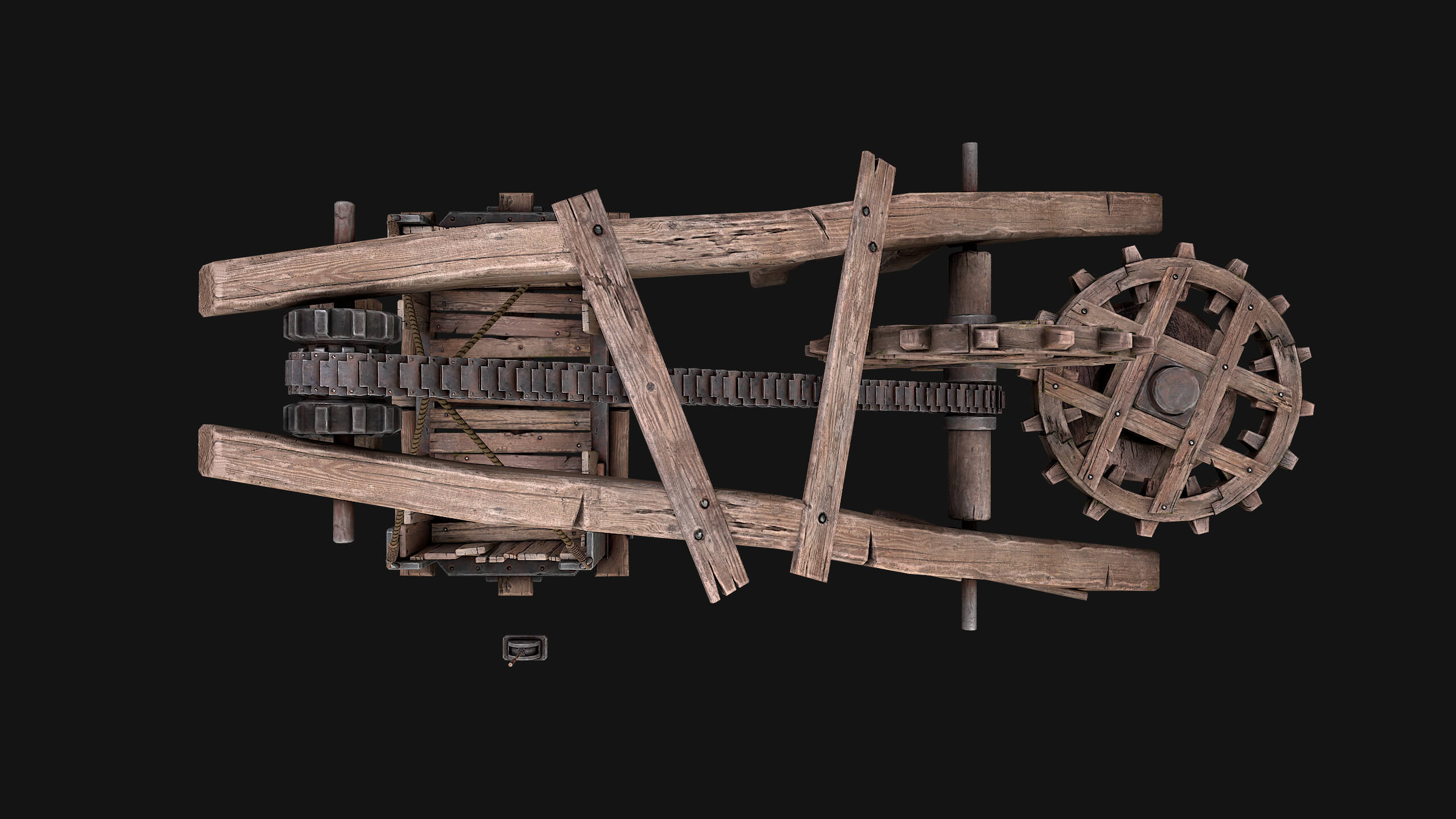 Medieval Lift Elevator - 3D Model by Dereza