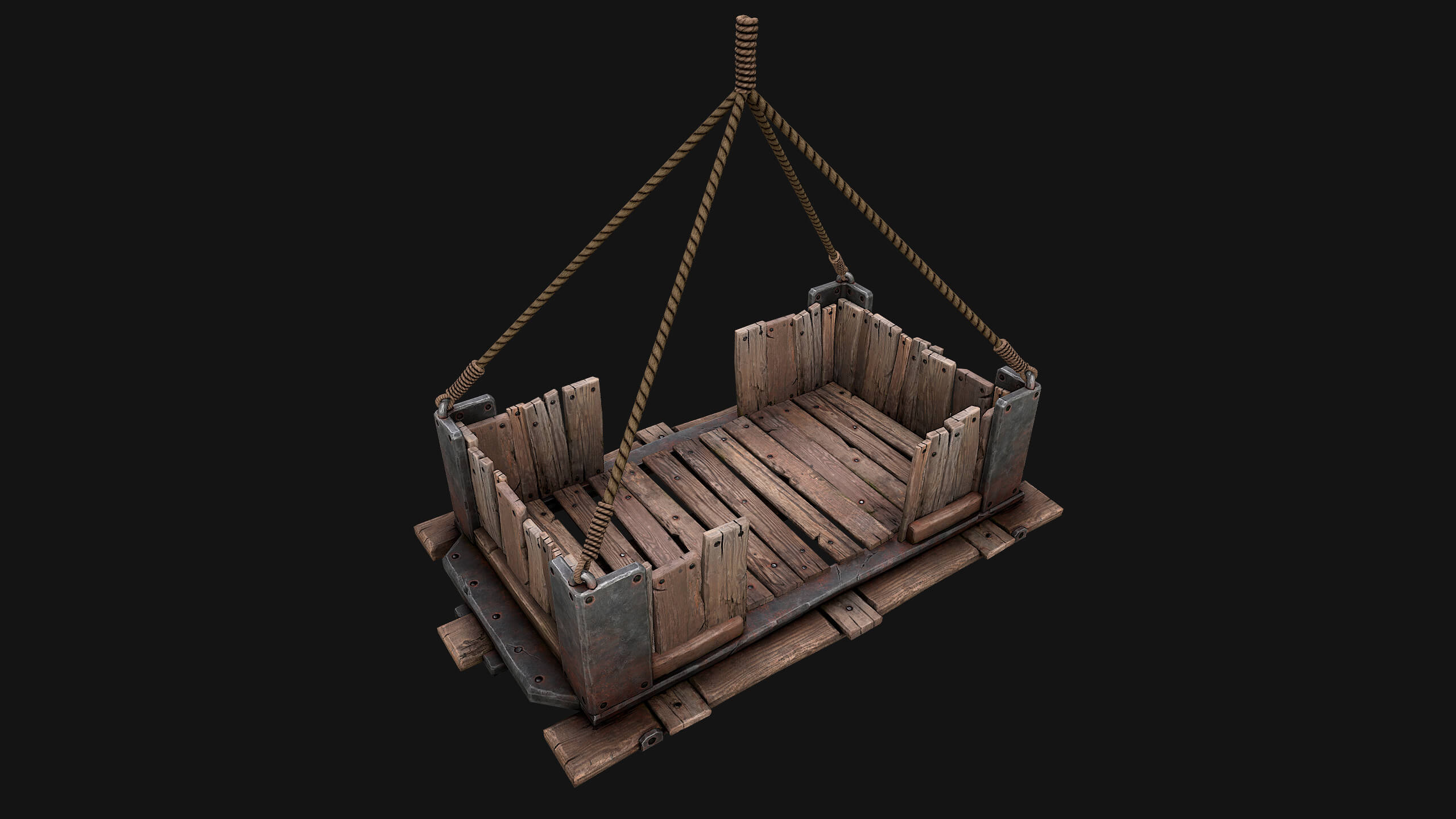 Medieval Lift Elevator - 3D Model by Dereza